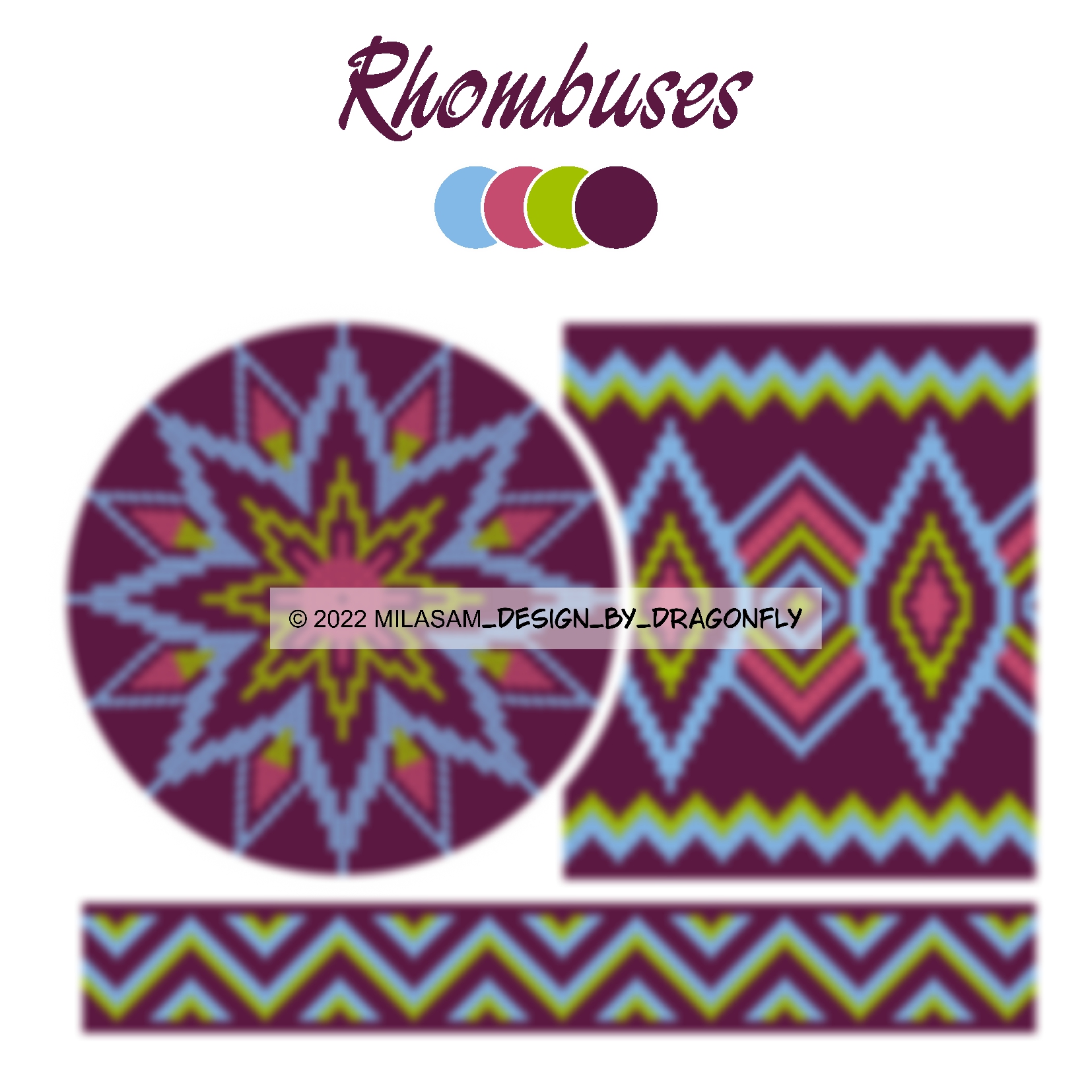 Wayuu mochila bag PATTERN / Tapestry crochet bag / Rhombuses - Inspire ...