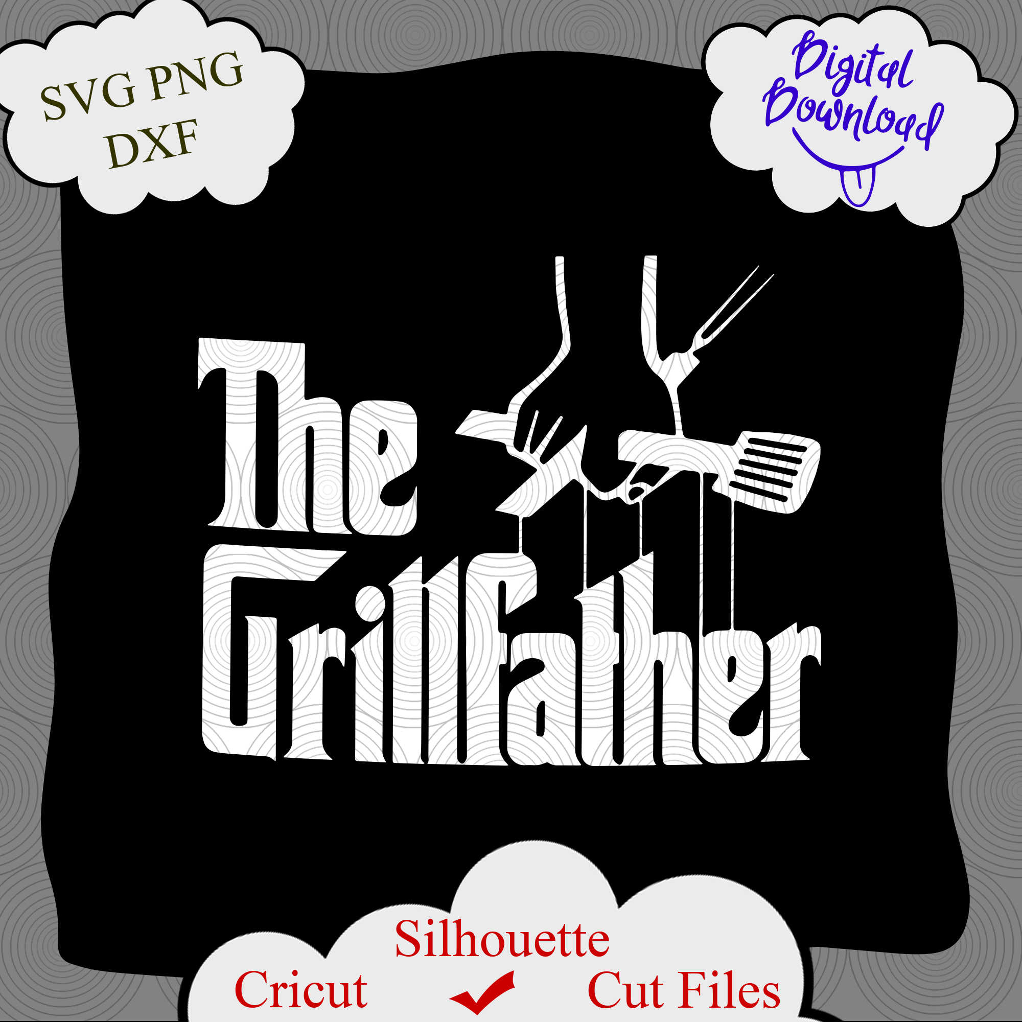 Funny svg For Men, The Grillfather svg, Funny Grill Gift for | Inspire ...