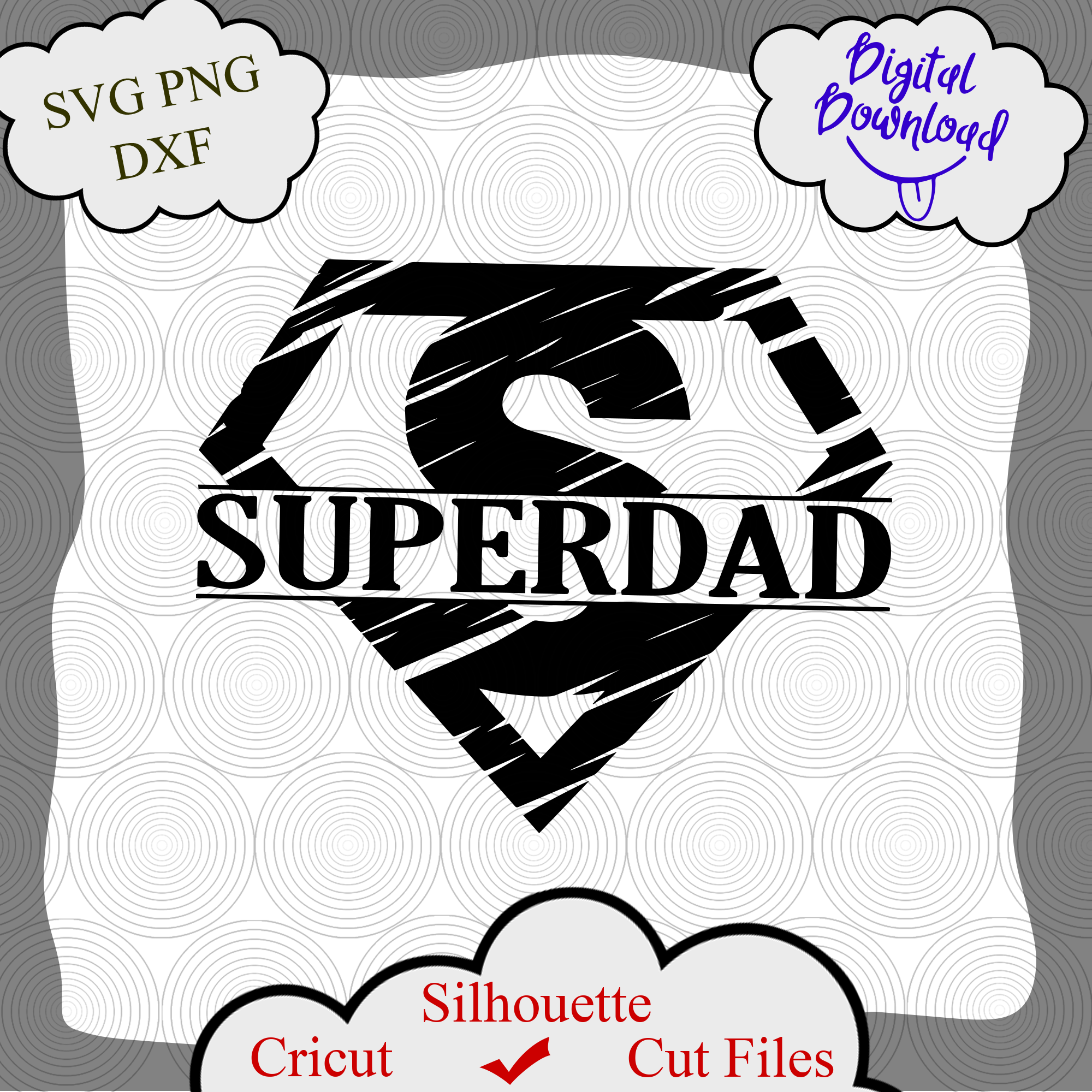 Superdad SVG, Dad life SVG, Cricut files, Fathers Day svg, D | Inspire ...