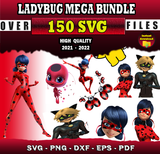 Ladybug SVG Mega Bundle svg, png, dxf files for Print & Cric | Inspire ...
