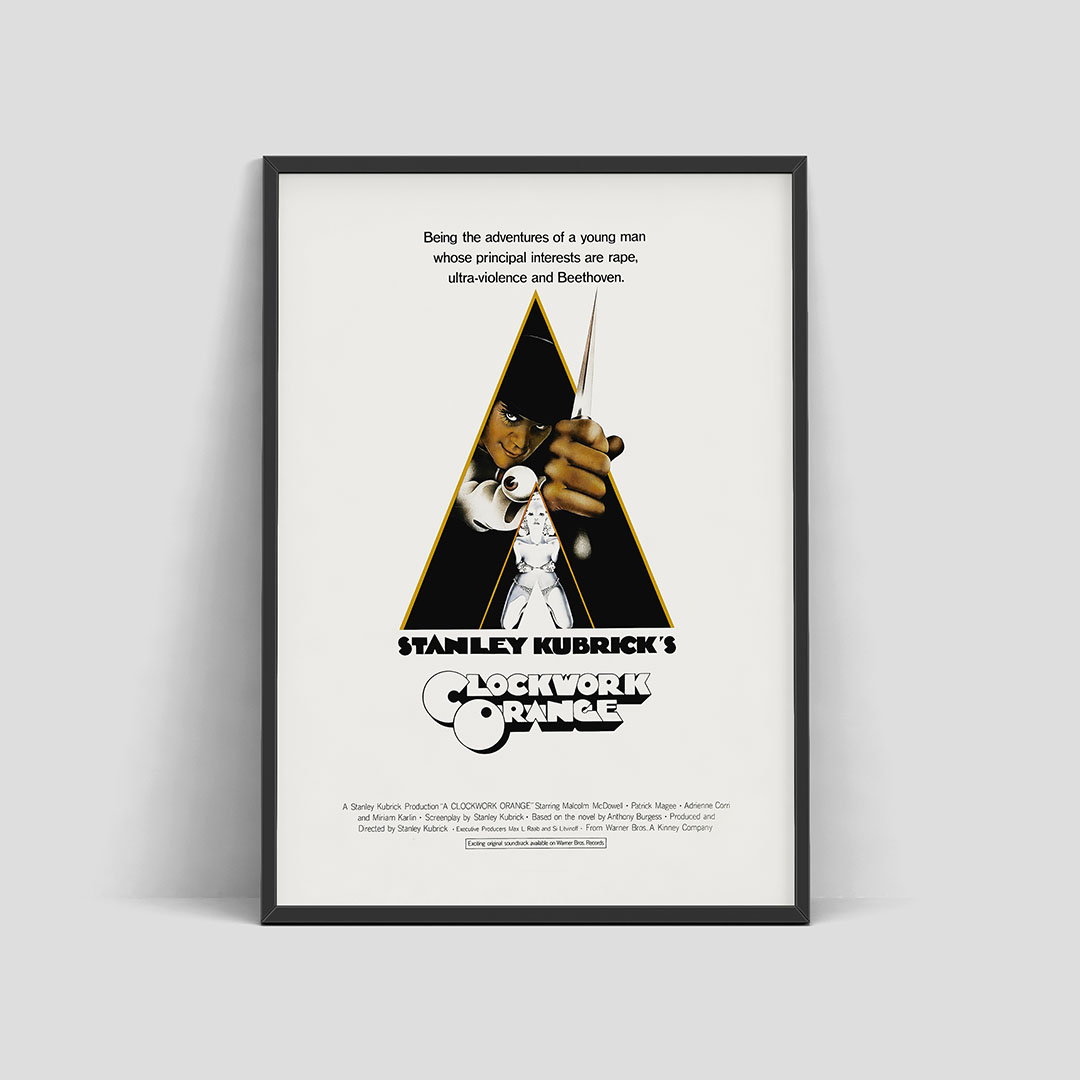 A Clockwork Orange - Retro movie poster for Stanley Kubrick' | Inspire ...