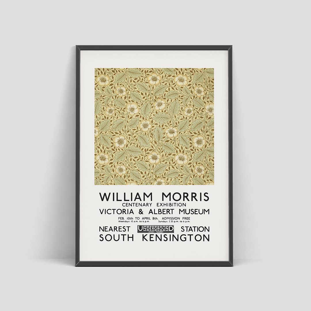 William Morris - Exhibition poster with Christchurch Pattern - Inspire ...