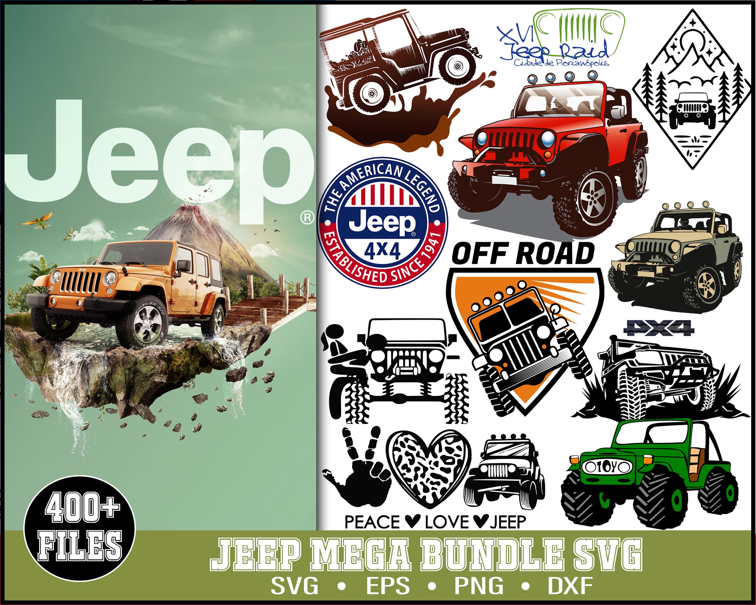 Bundle Mega jeep bundle SVG , jeep SVG bundle , Silhouette, | Inspire ...