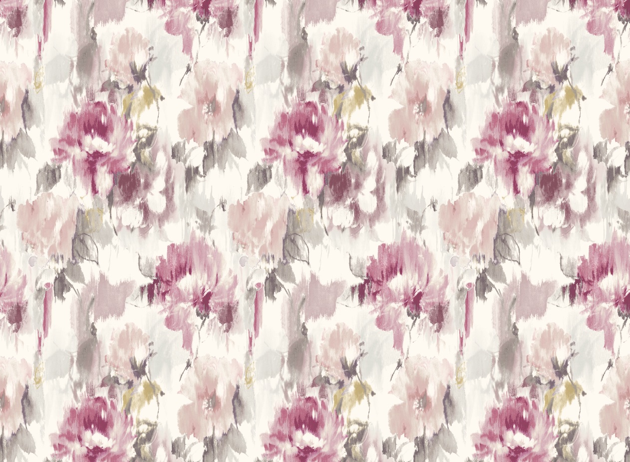 Floral Fabric, Fabric with Blooming Flowers, Linen and Visco | Inspire ...