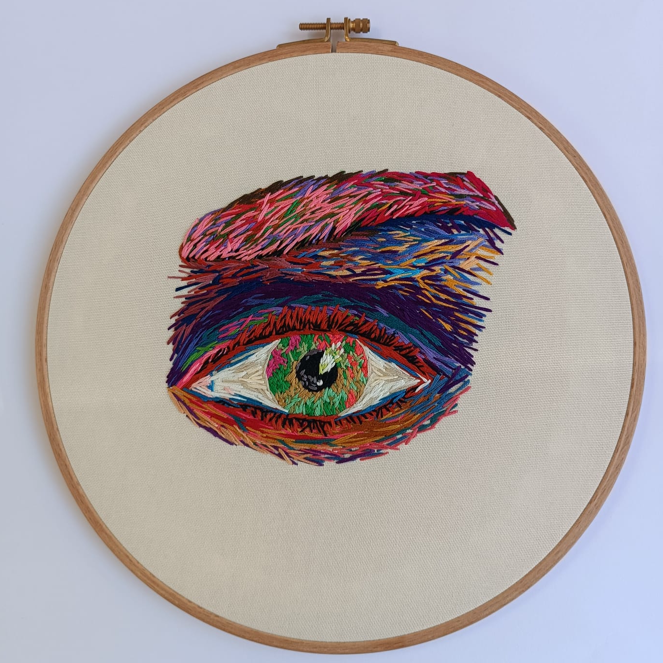 Eye Embroidery Wall Art Hand Embroidery Hoop Art Eye Paintin | Inspire ...