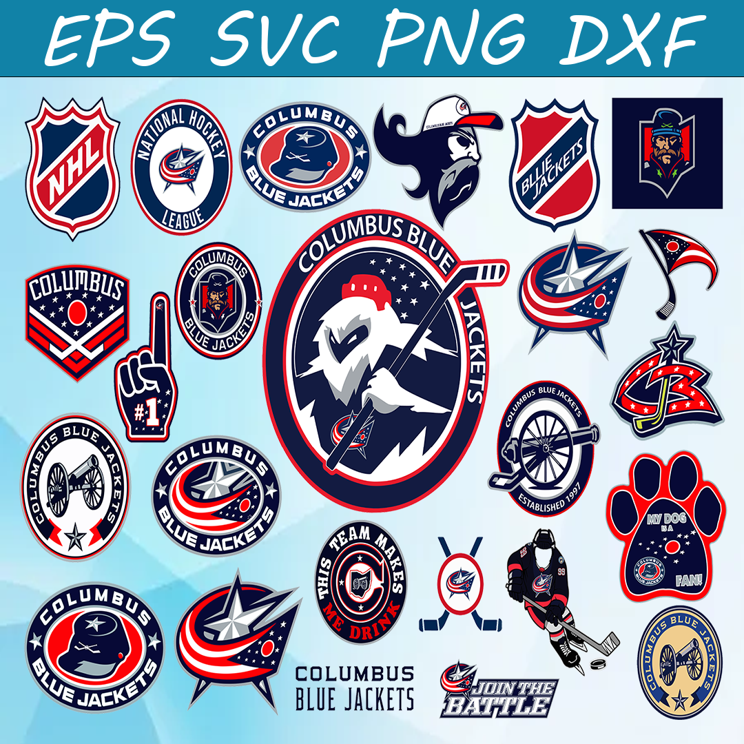 Bundle 25 Files Columbus Blue Jackets Hockey Team Svg, Colum | Inspire ...