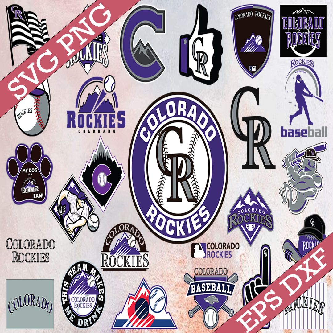 Bundle 25 Files Colorado Rockies Baseball Team Svg, Colorad | Inspire ...
