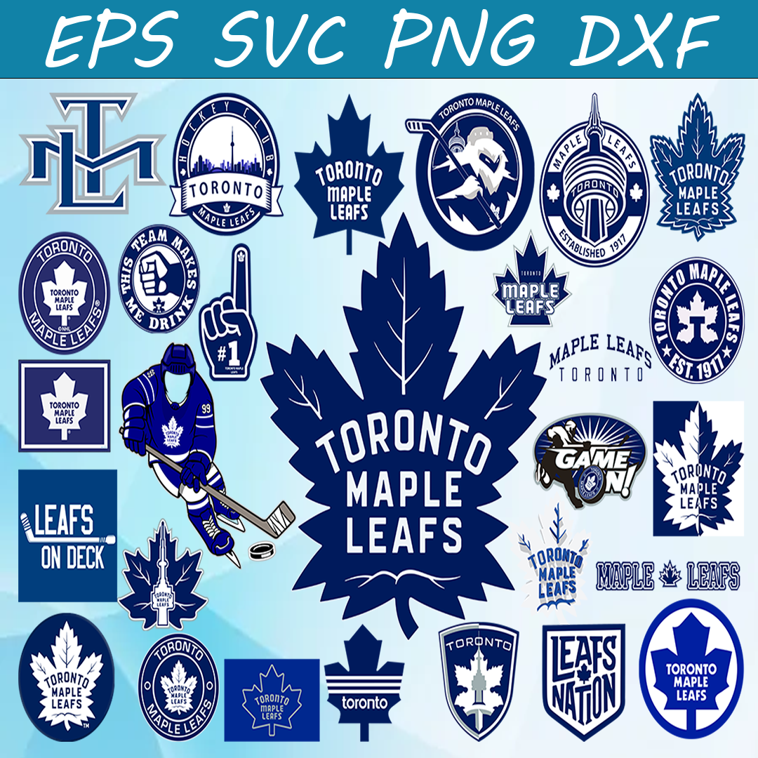 Bundle 28 Files Toronto Maple Leafs Hockey Team Svg, Toronto | Inspire ...