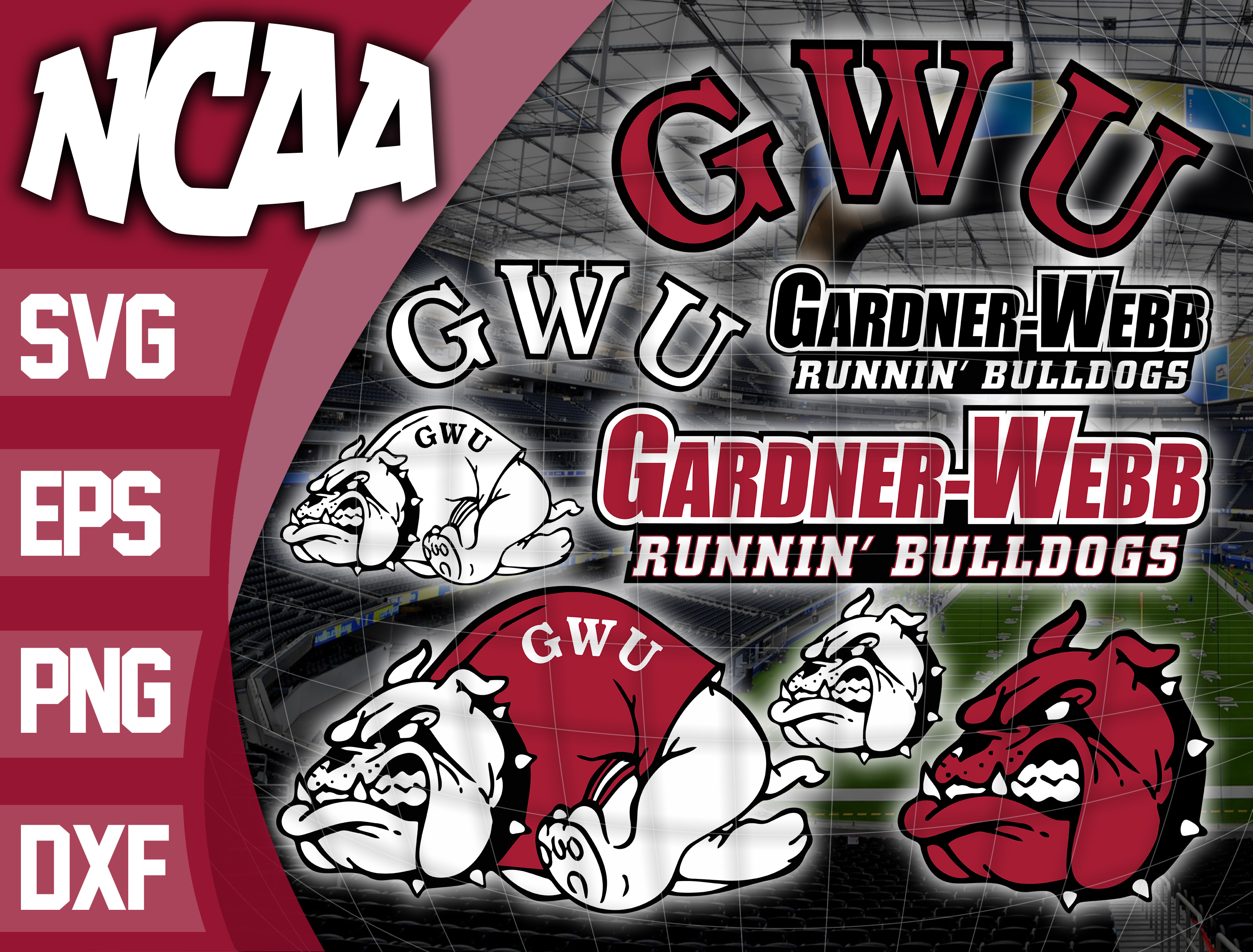 Gardner-Webb Bulldogs SVG bundle , NCAA svg, logo NCAA bundl | Inspire ...