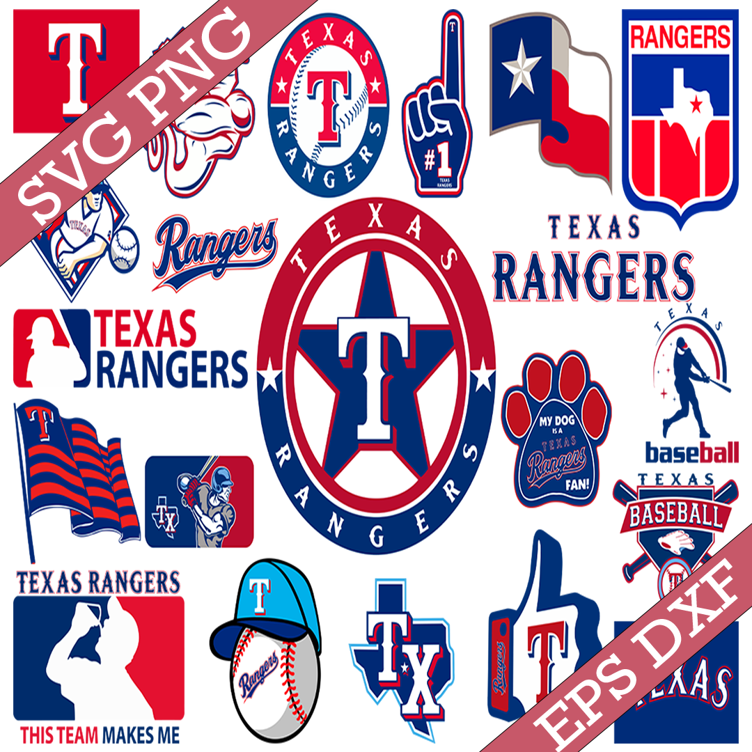 Bundle 21 Files Texas Rangers Baseball Team Svg, Texas Range - Inspire ...