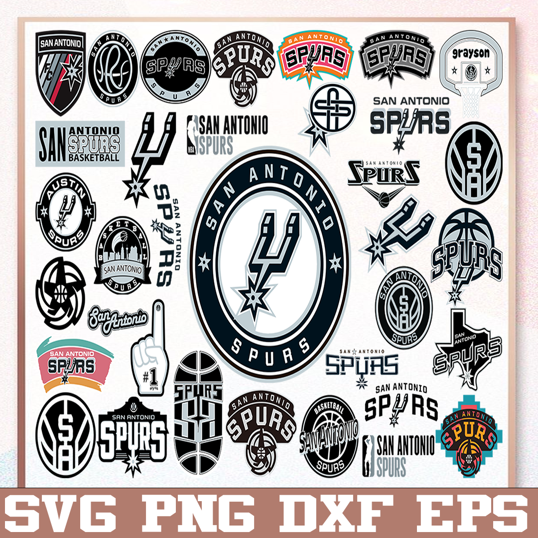 Bundle 35 Files San Antonio Spurs Basketball Team SVG, San A - Inspire ...