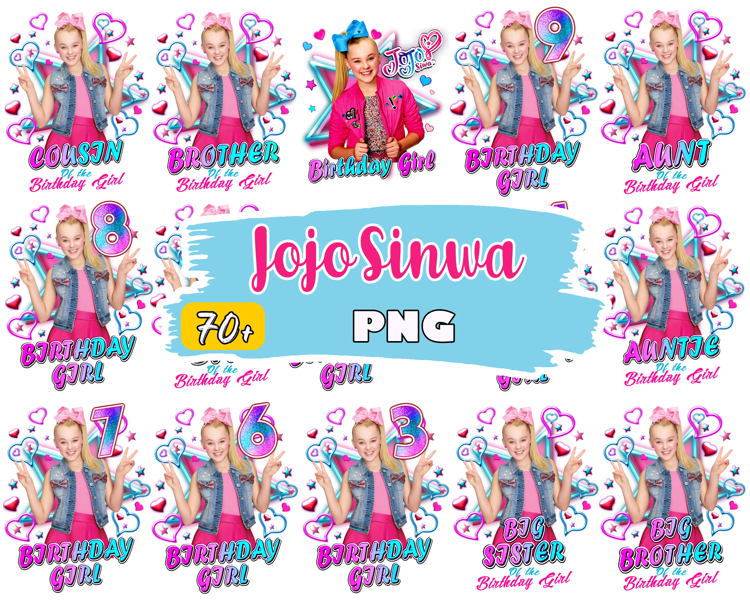 Jojo Siwa bundle svg, png, Jojo Siwa svg, files for cricut, | Inspire ...