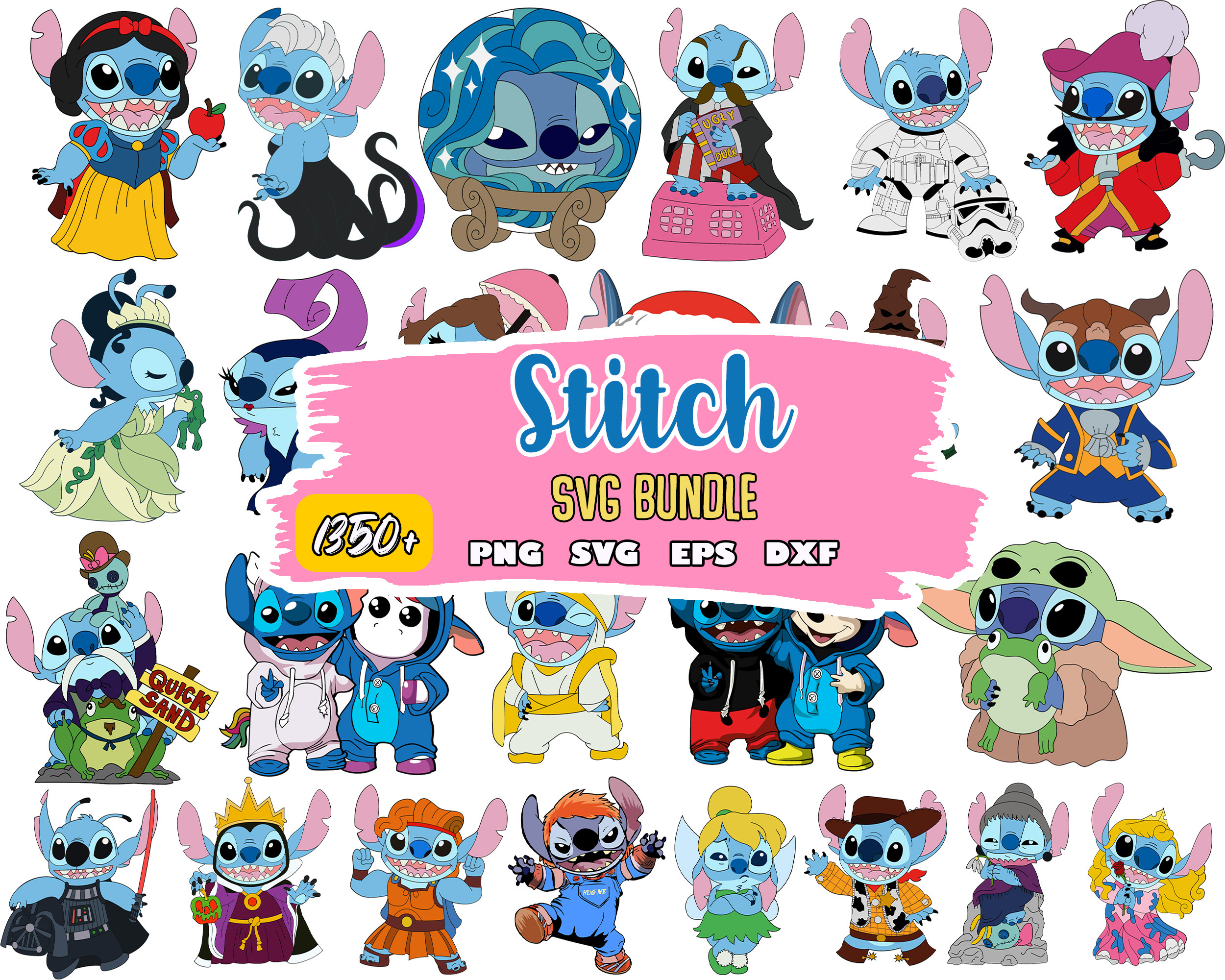 Lilo And Stitch Bundles Svg, Disney Svg, Stitch horror Svg, - Inspire ...