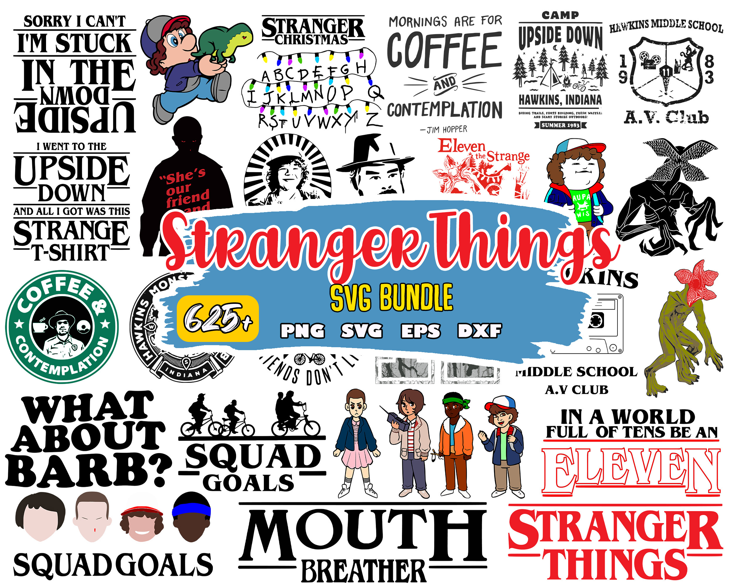 Stranger Things SVG Bundle, Hellfire Club Svg, Stranger Thin | Inspire Uplift