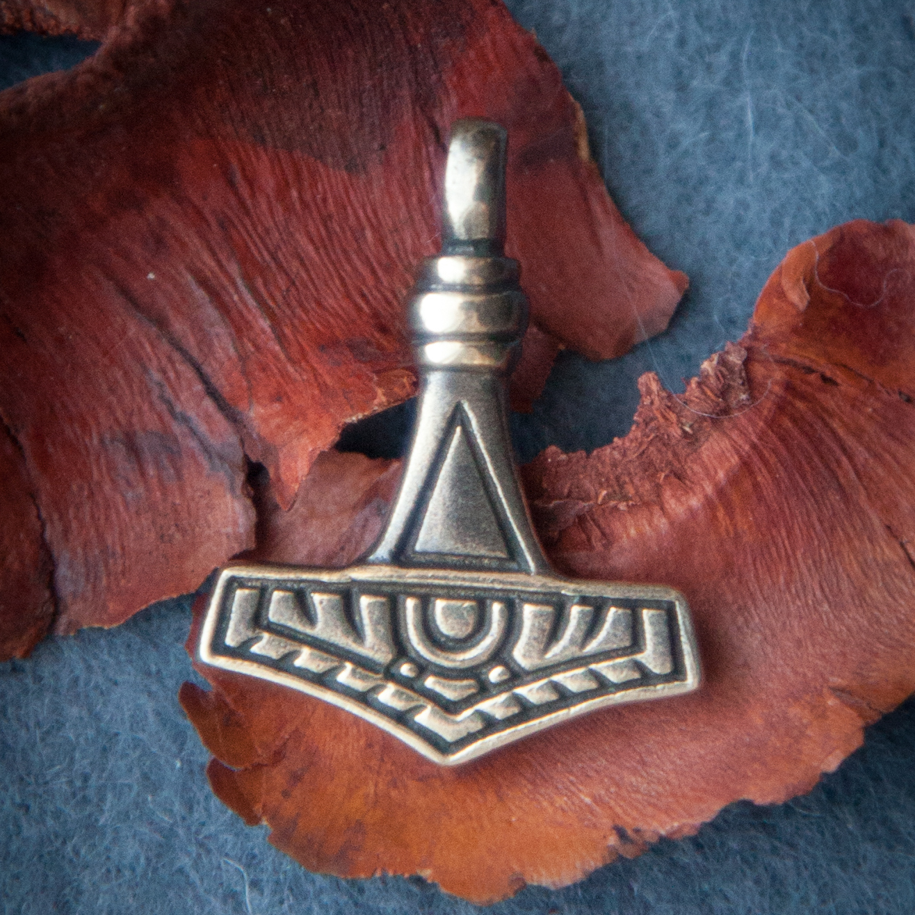 small Mjolnir pendant Thor Hammer. Viking necklace. Pagan | Inspire Uplift