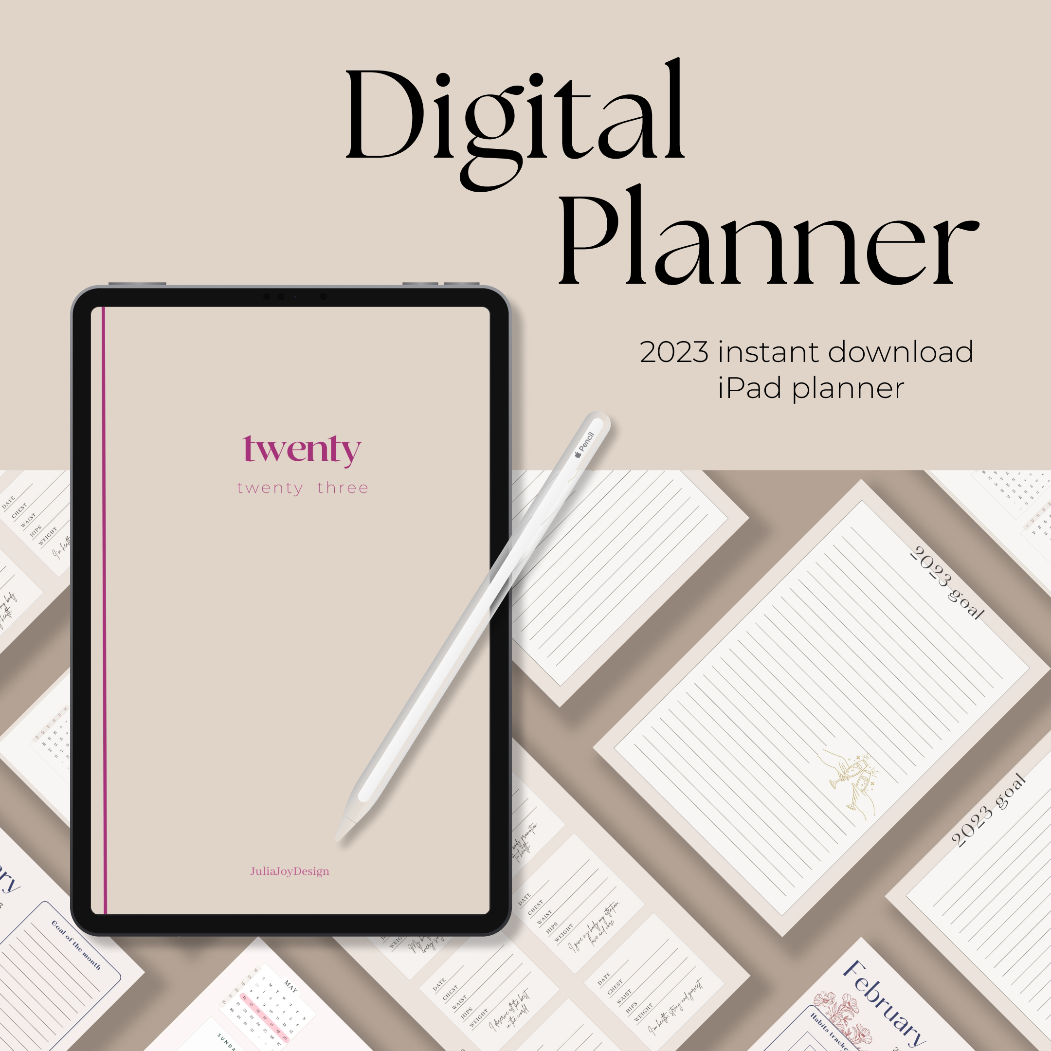 2023 Digital Planner - Digital Planning, Dated Planner, Nota | Inspire ...