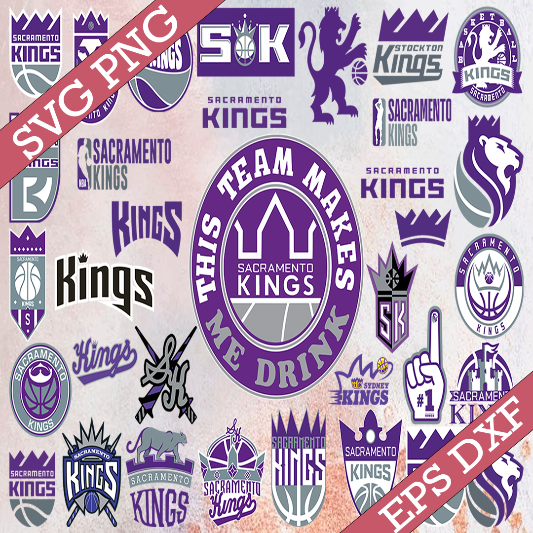 Bundle 34 Files Sacramento Kings Basketball Team svg, Sacram - Inspire ...