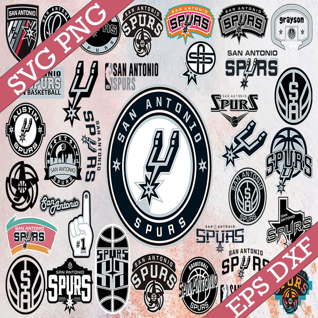 Bundle 35 Files San Antonio Spurs Basketball Team SVG, San A | Inspire ...