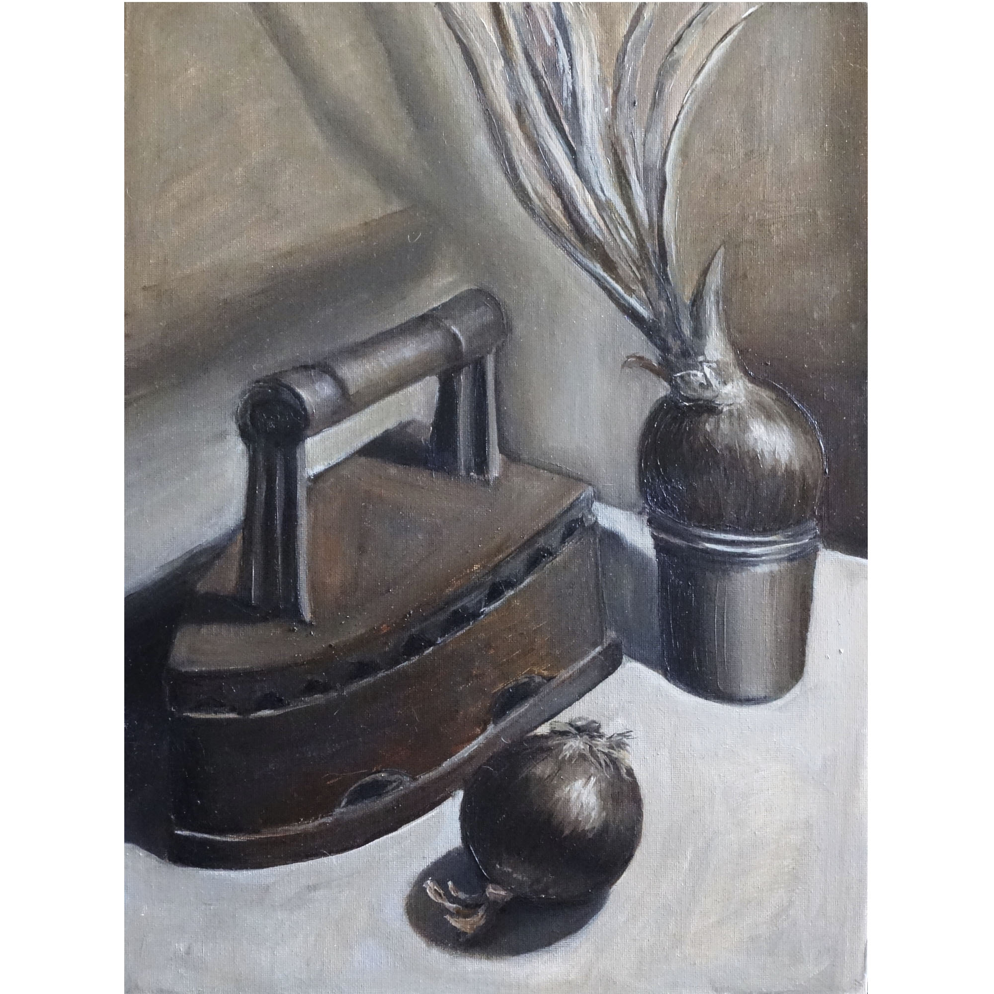 Onion Painting Oil Kitchen Original Art Food Artwork Still L | Inspire ...