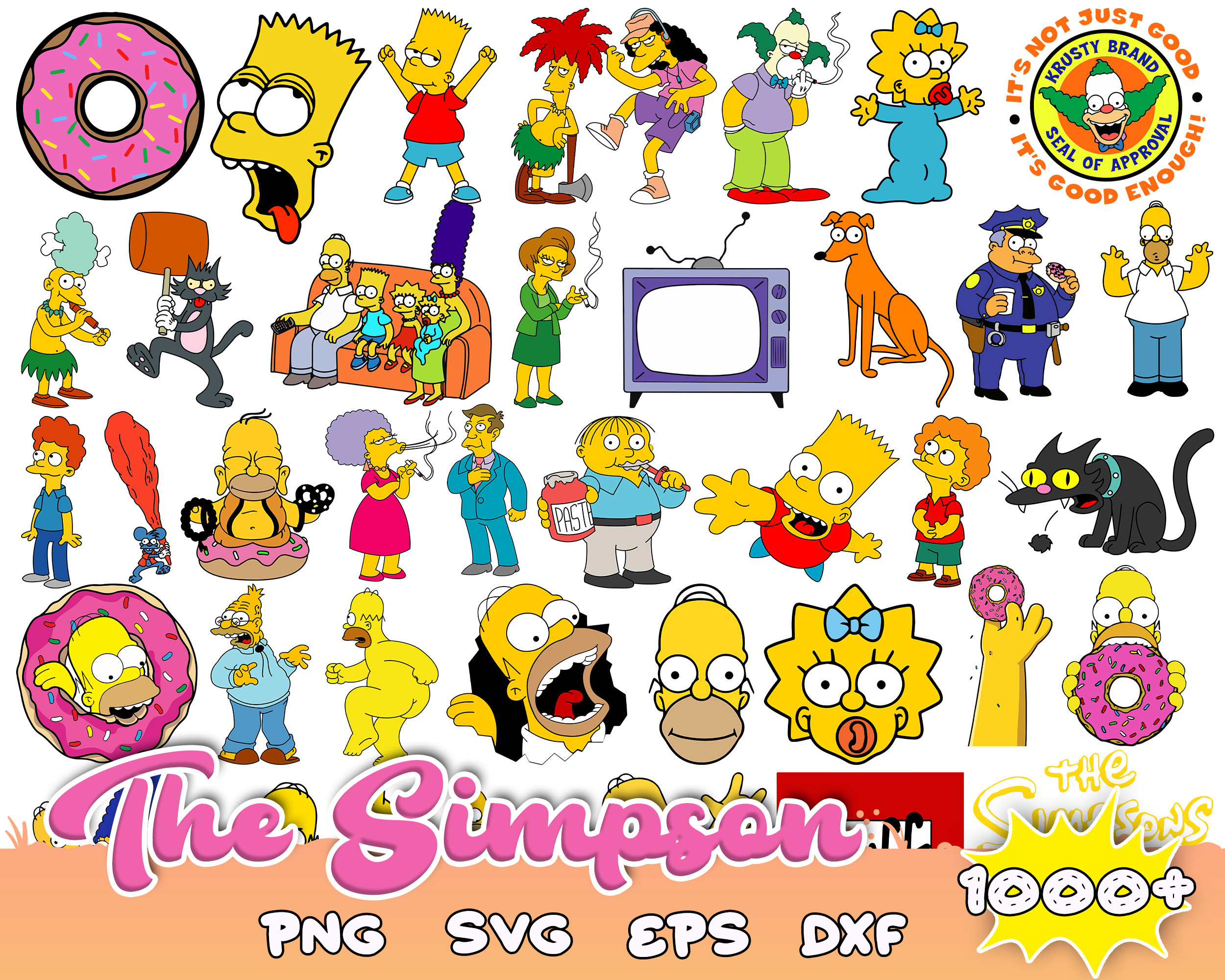 The Simpson Bundle Svg, Simpsons Svg, Simpsons Family Svg, P | Inspire ...