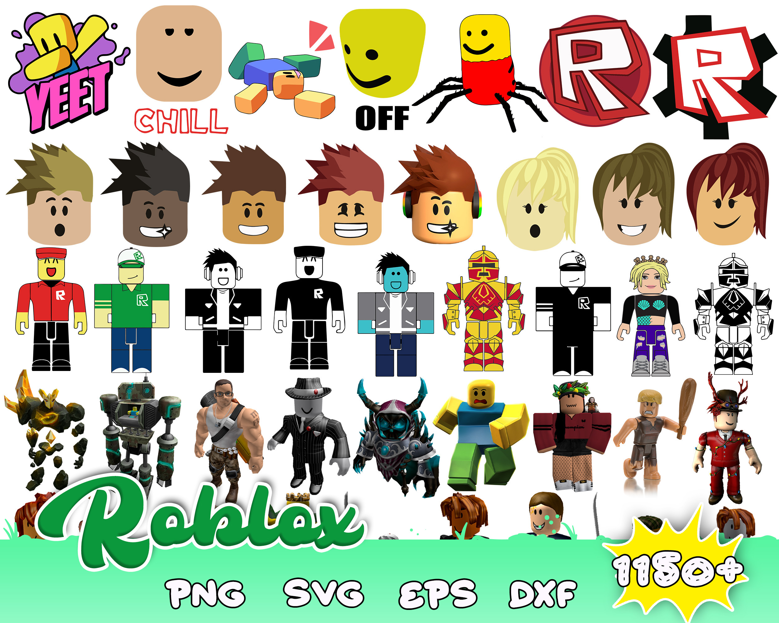 1150 Gaming Svg Bundle, Roblocks svg bundle, roblox bundle | Inspire Uplift