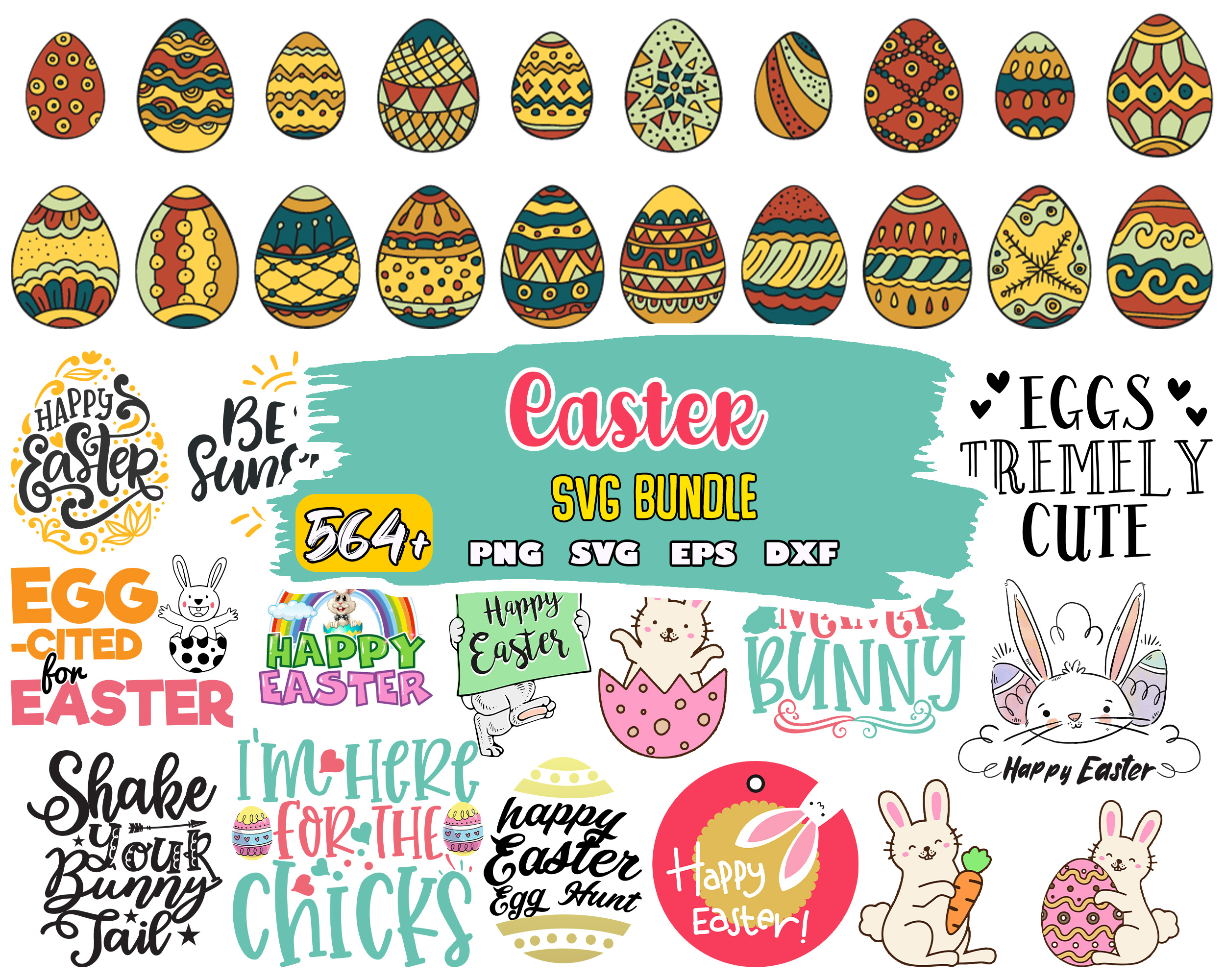 Easter SVG, Easter SVG Bundle, Easter PNG Bundle, Bunny Svg, | Inspire ...