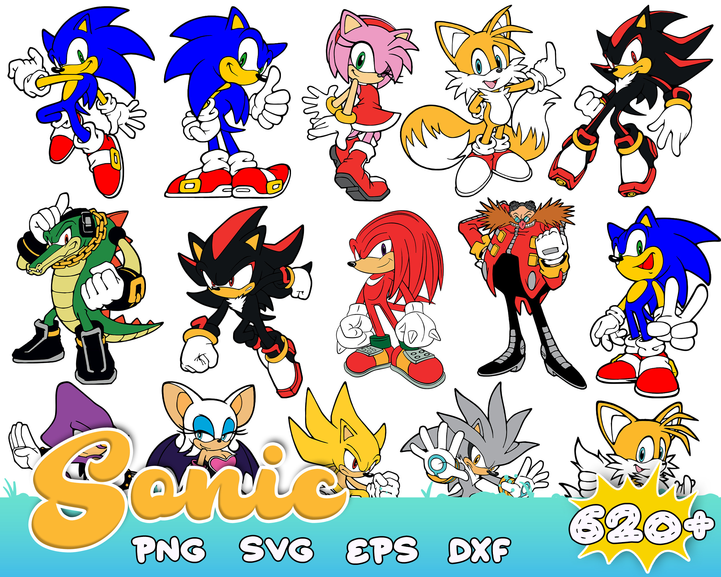 620 Sonic Svg, Sonic Head Svg, sonic png, Layered SVG bundle | Inspire ...
