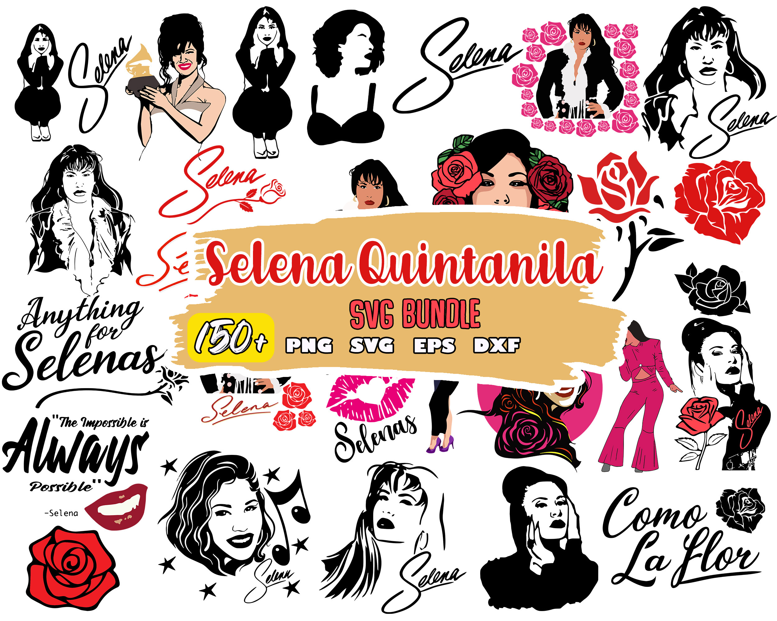 Selena Quintanilla SVG Bundle, Selena bundle svg, Instant Do | Inspire ...