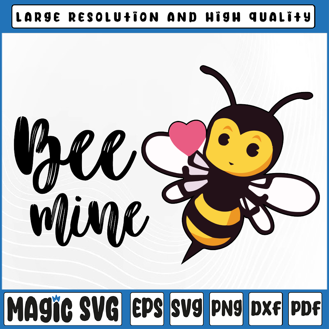 Cute Bee Beekeeper svg Png, Valentines Day Gift Be Mine Svg, | Inspire ...