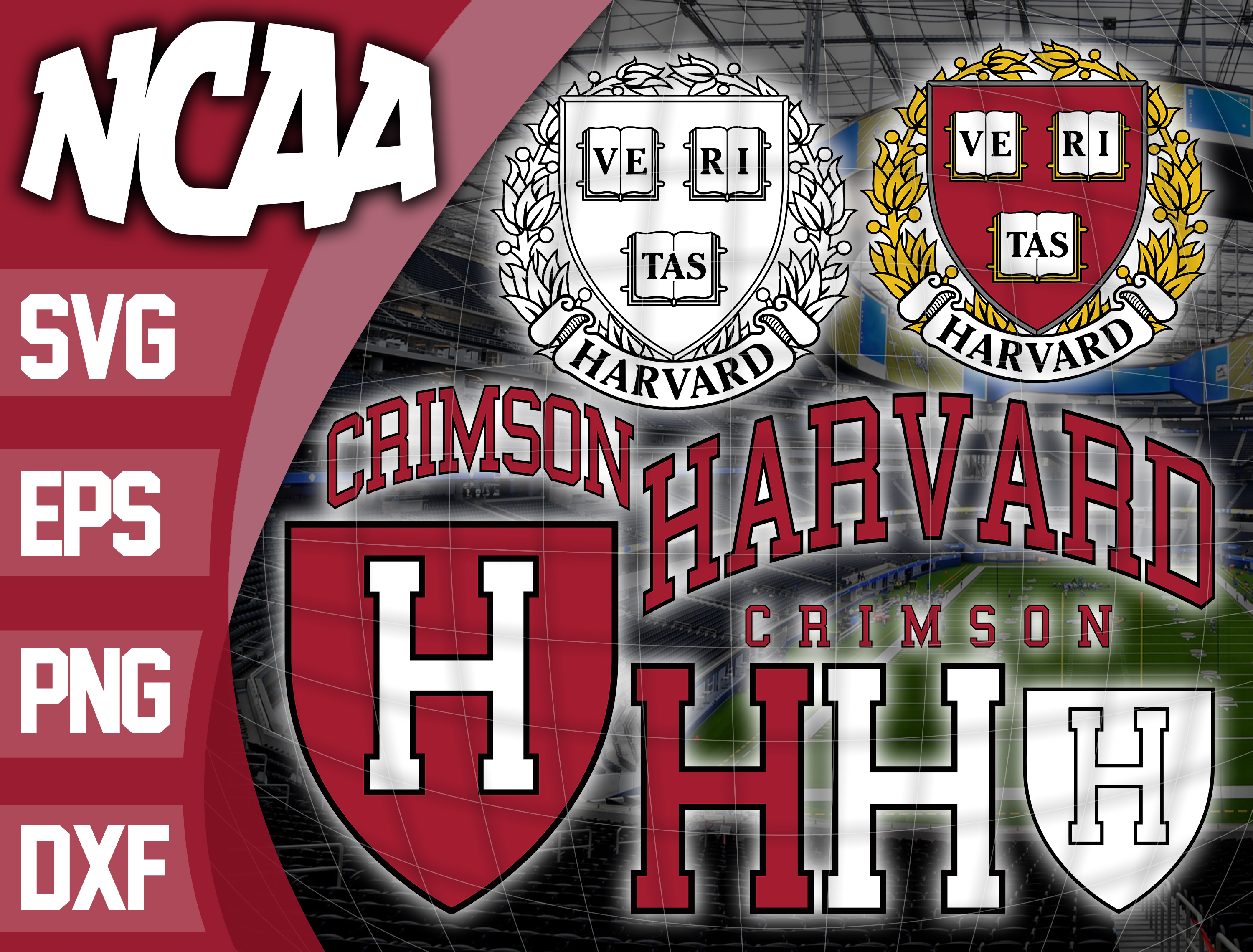 Harvard Crimson SVG bundle , NCAA svg, logo NCAA bundle svg | Inspire ...
