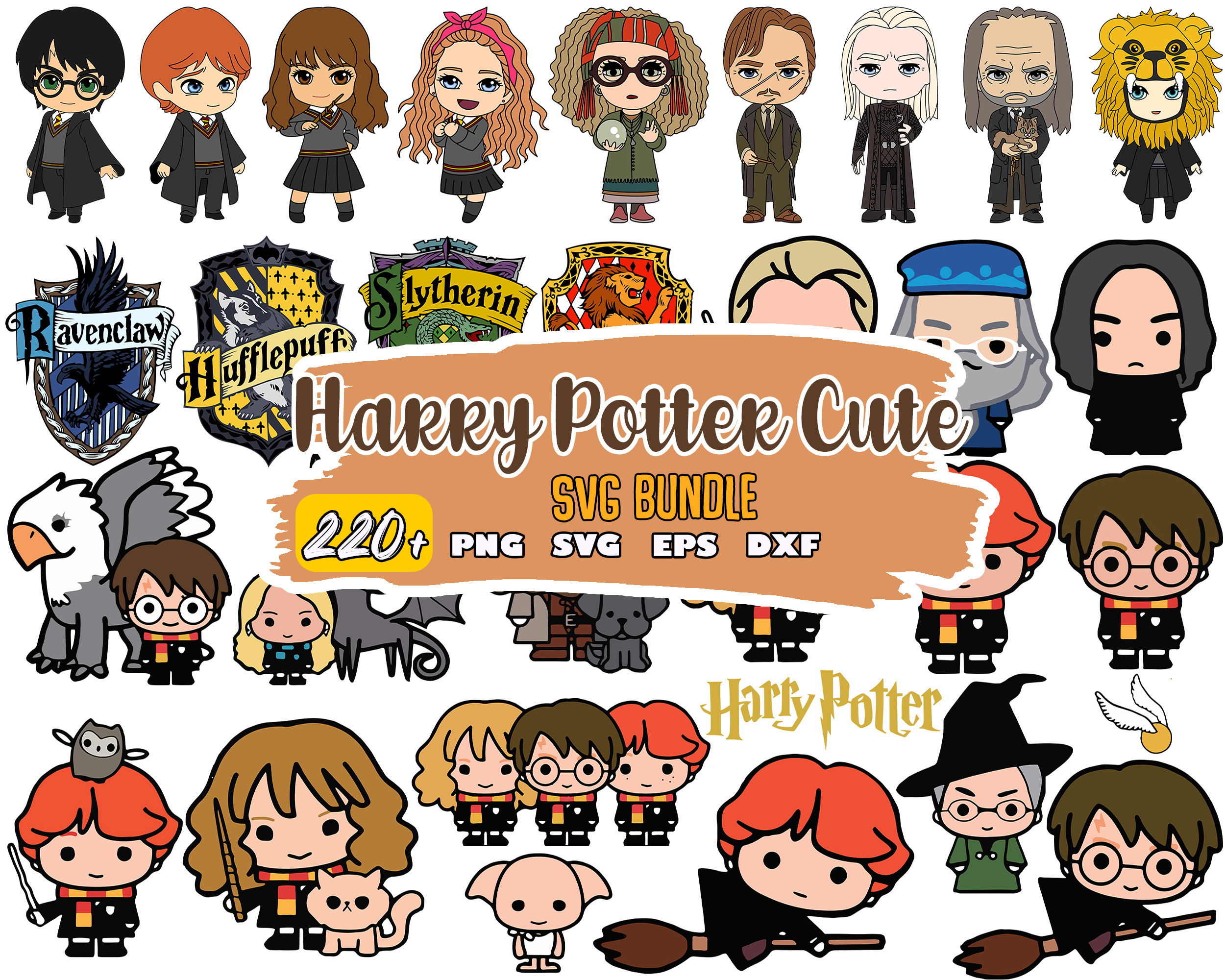 Harry Potter Bundle Svg, Harry Potter Svg, Hogwarts Svg, Ins - Inspire ...