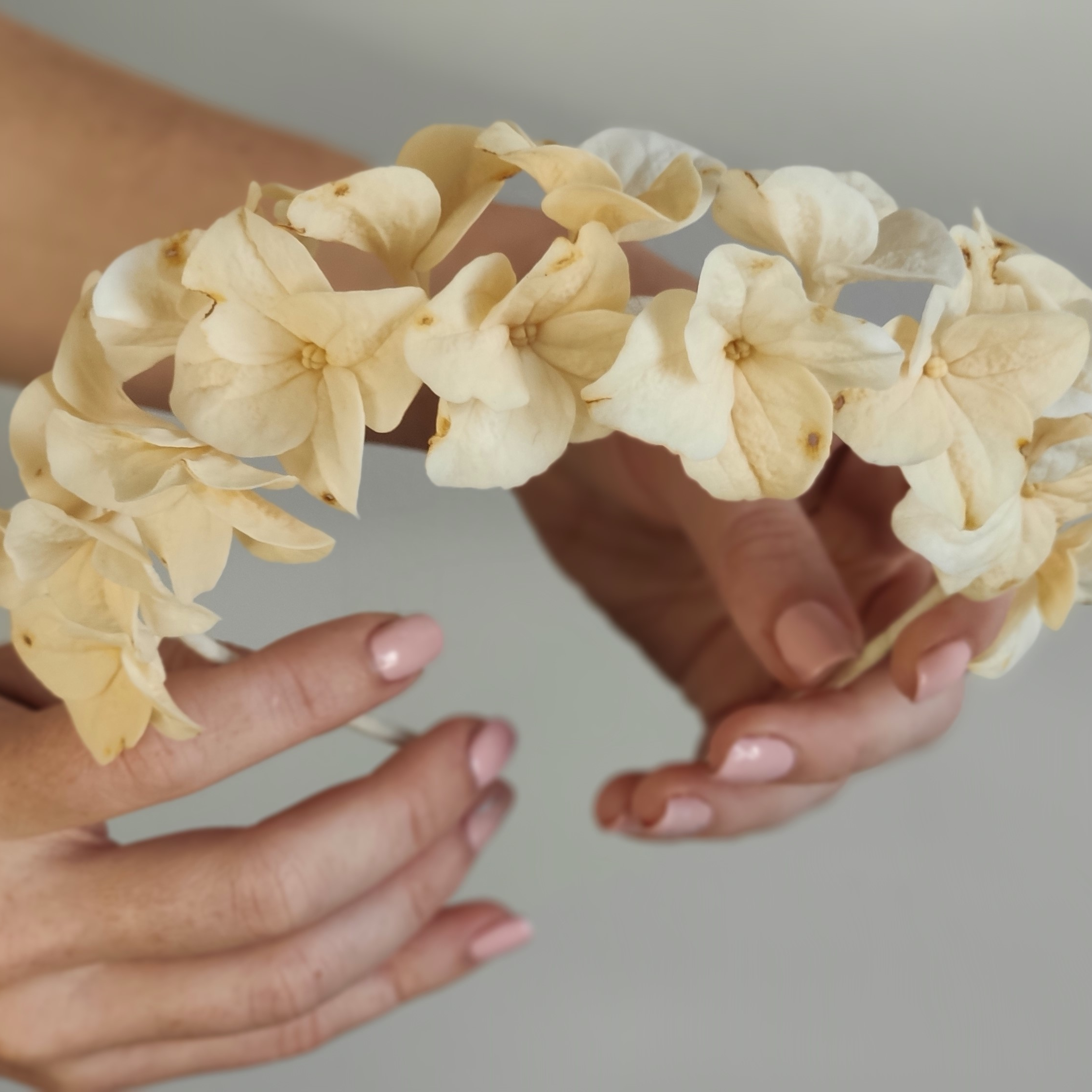 flower crown Hydrangea Bridal hair piece Bohemian headband w | Inspire ...