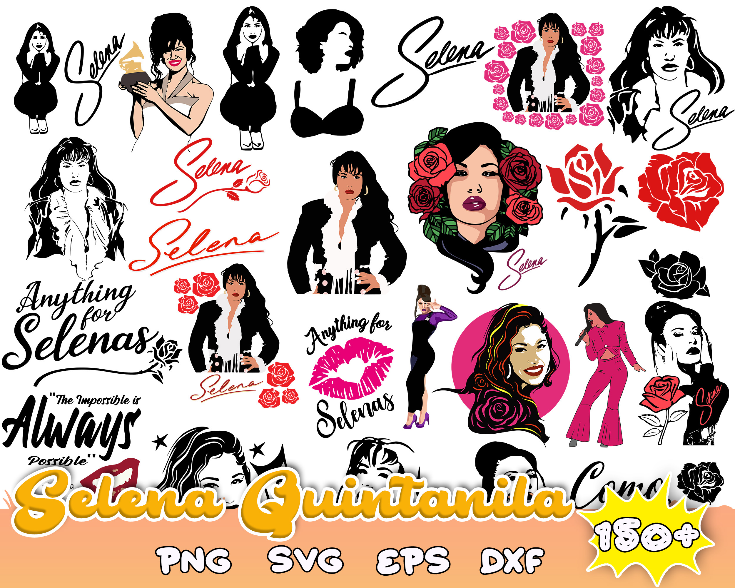 150 Selena Quintanilla bundle Layered files, SVG for cricut, | Inspire ...