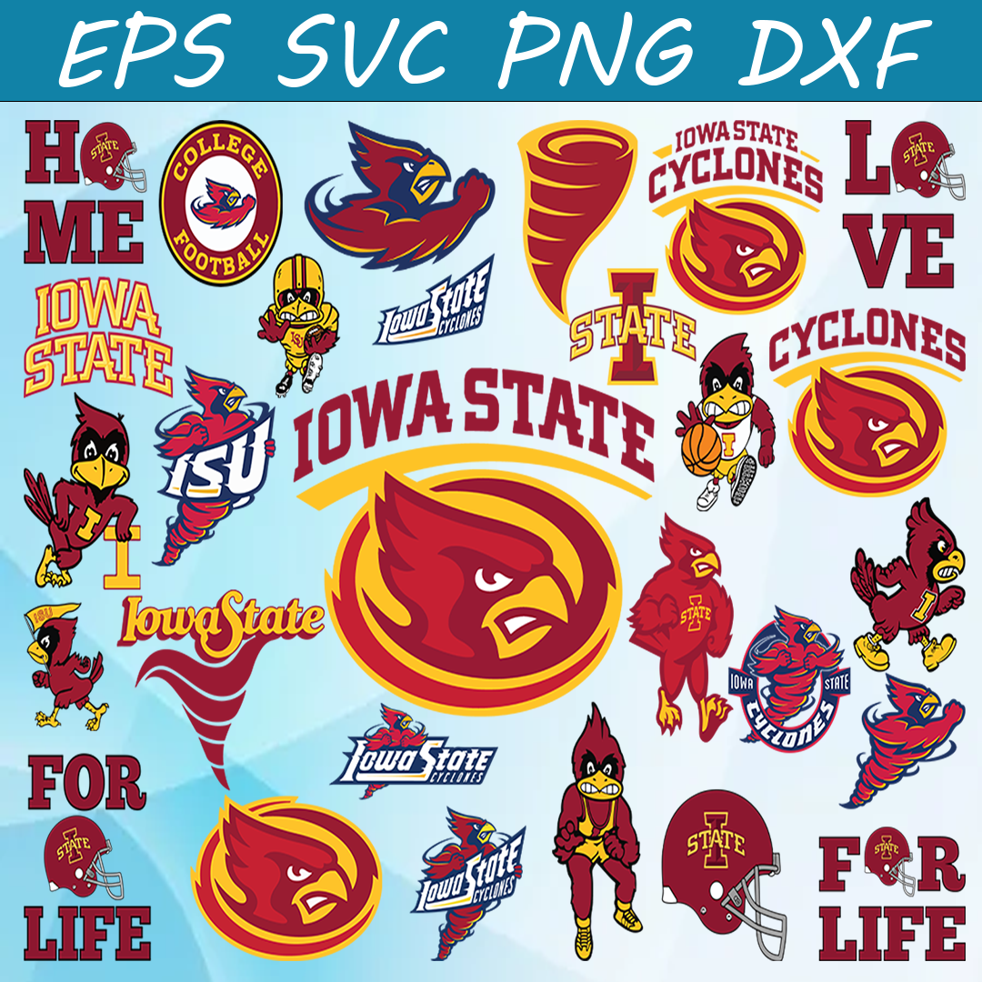 Bundle 28 Files Iowa State Cyclones Football Team Svg,Iowa S | Inspire ...