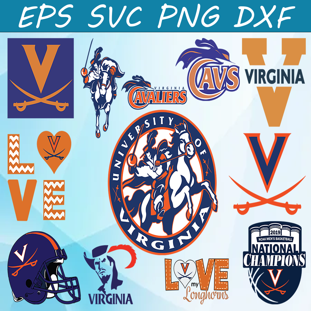 Bundle 12 Files Virginia Cavaliers Football Team SVG, Virgin - Inspire ...