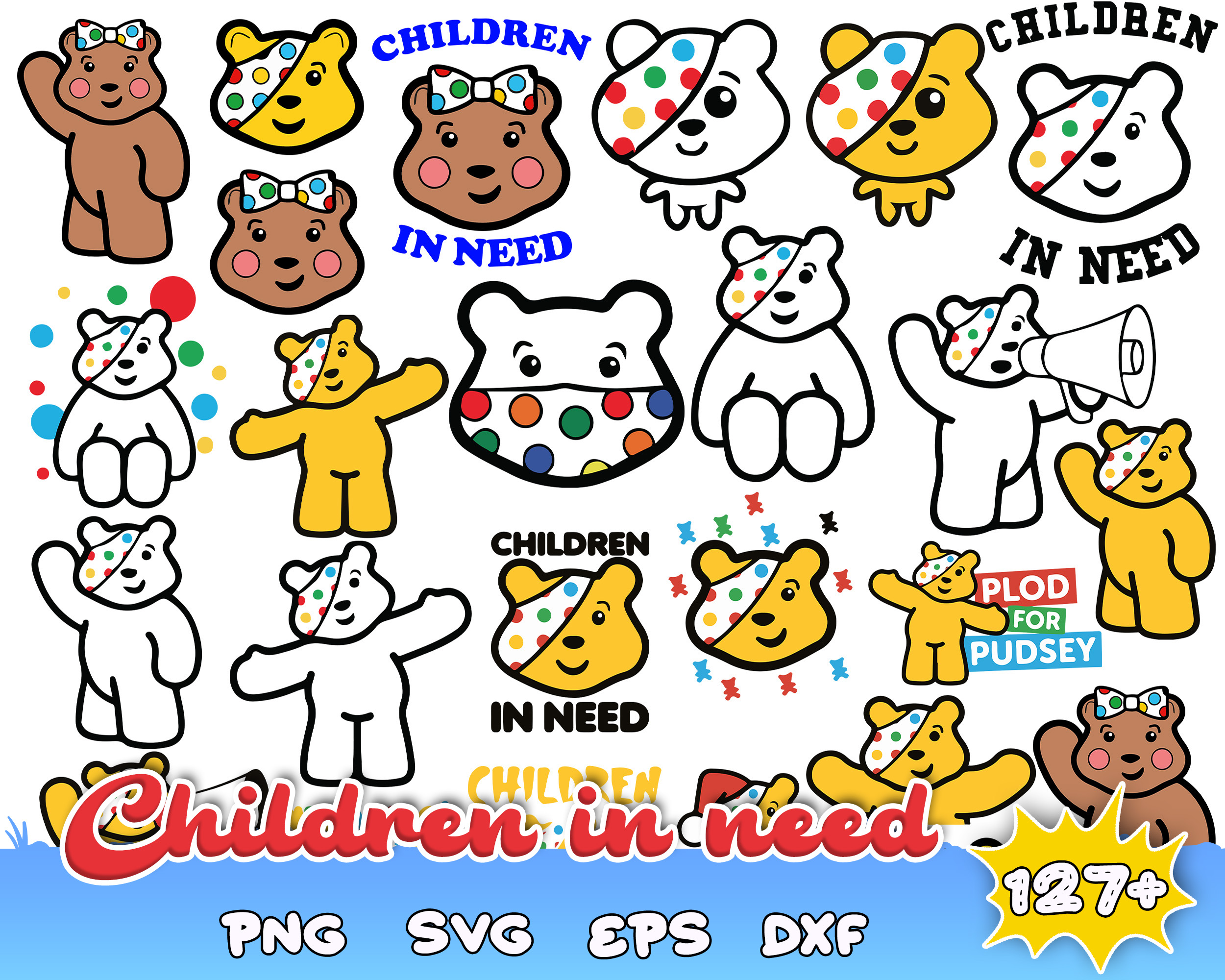 Children in Need Svg Bundle, Children in Need Png, Children | Inspire ...