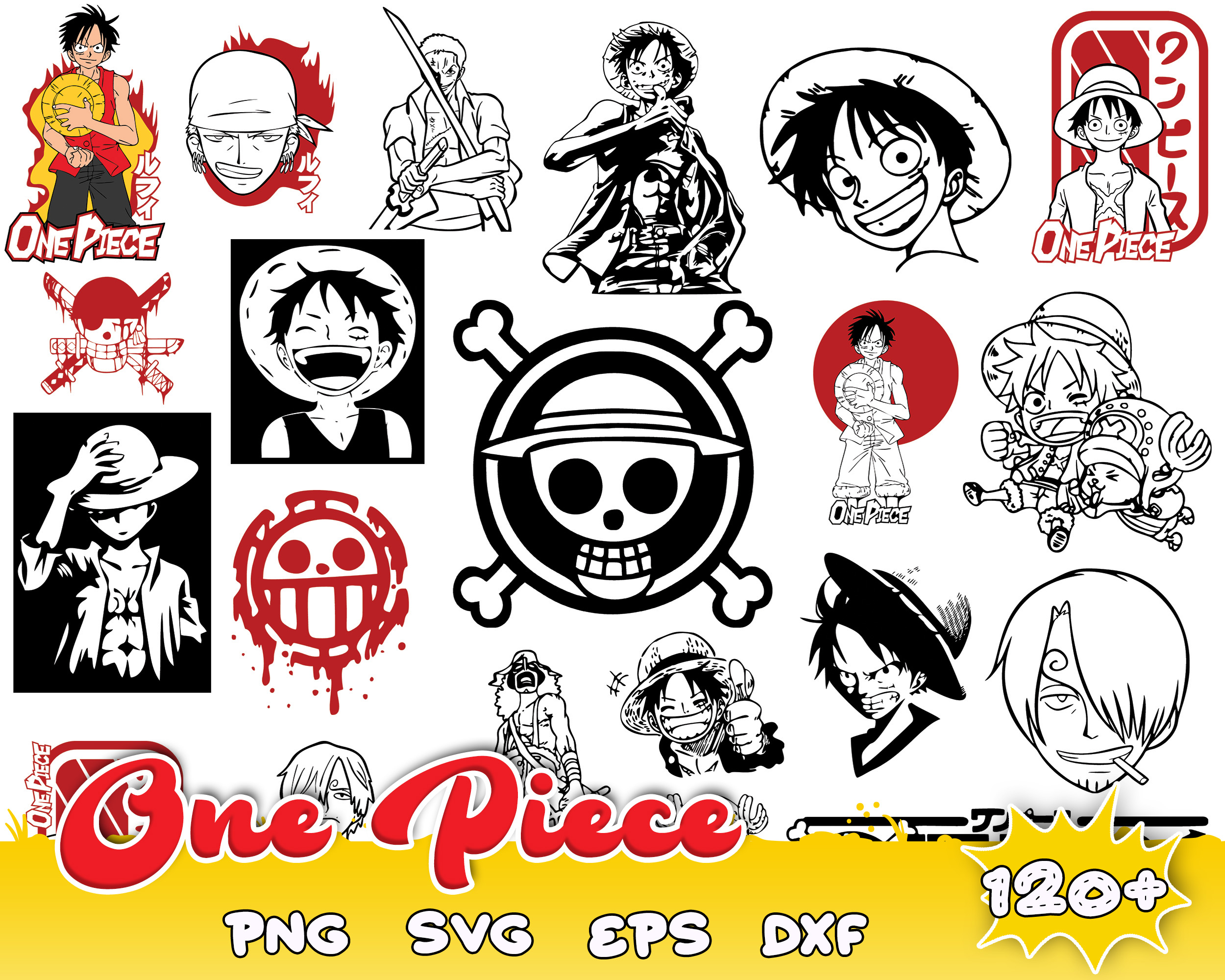 Onepiece Svg, manga svg,anime birthday,anime silhouette,anim | Inspire ...