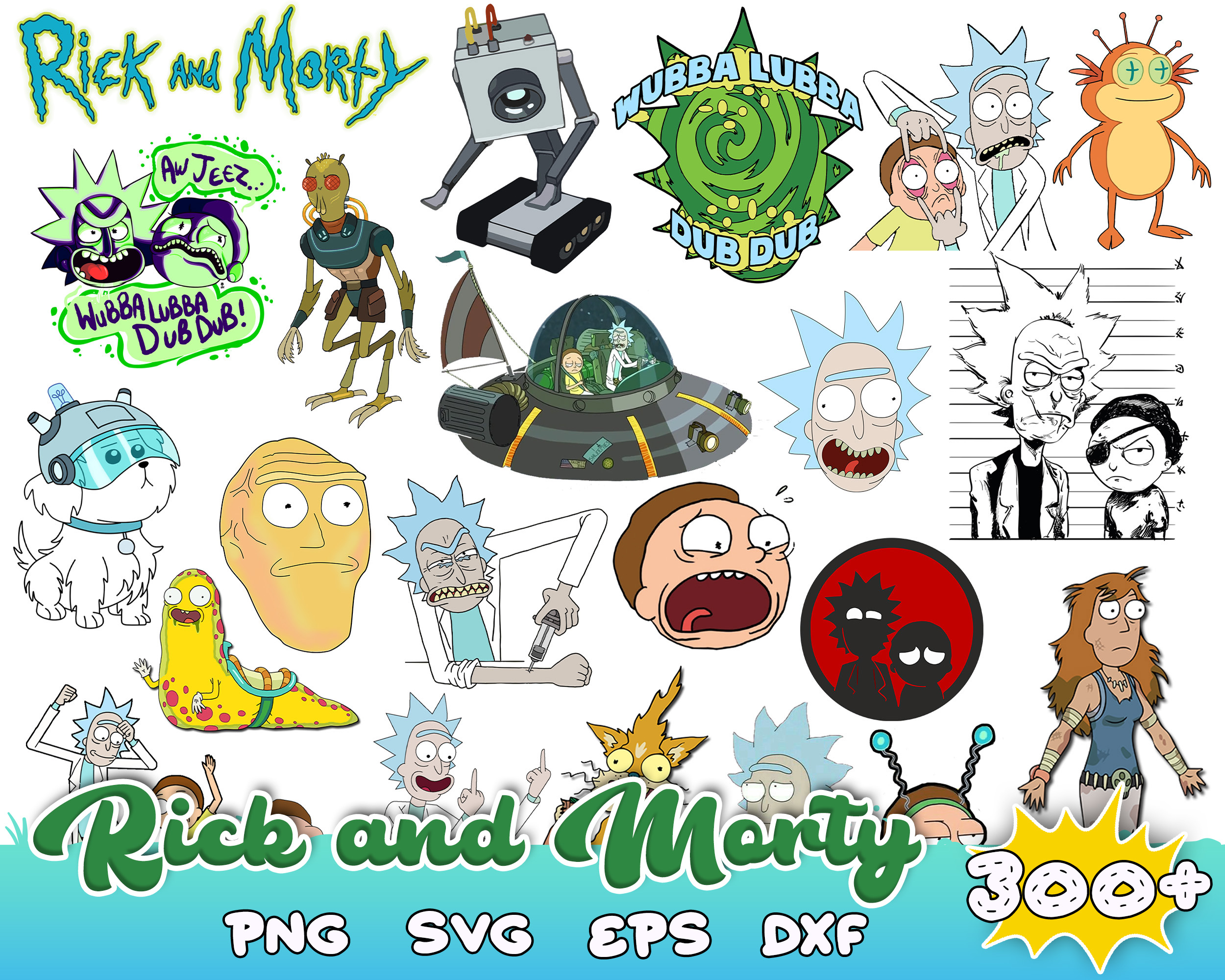 Rick And Morty Svg Bundle, Morty Svg,Png Cut File, Rick And Morty ...