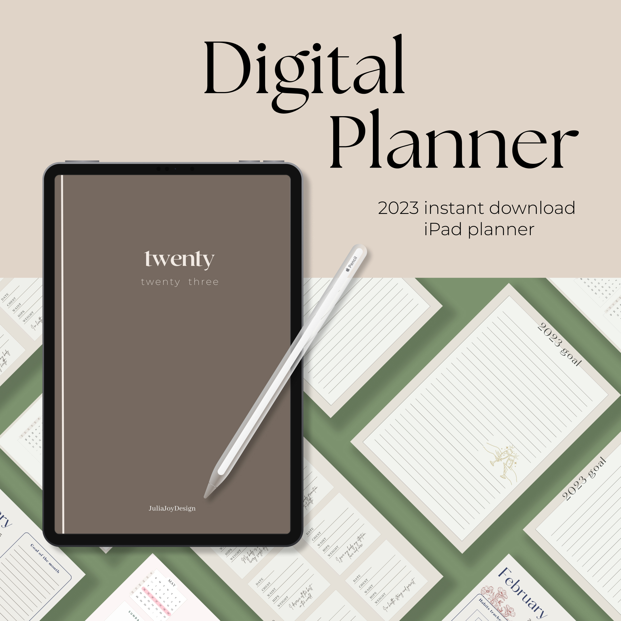 2023 Digital Planner - Digital Planning, Dated Planner, Nota - Inspire ...