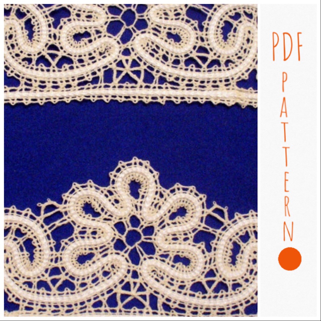 Bobbin lace Cuff Pattern Wristband PDF pattern | Inspire Uplift