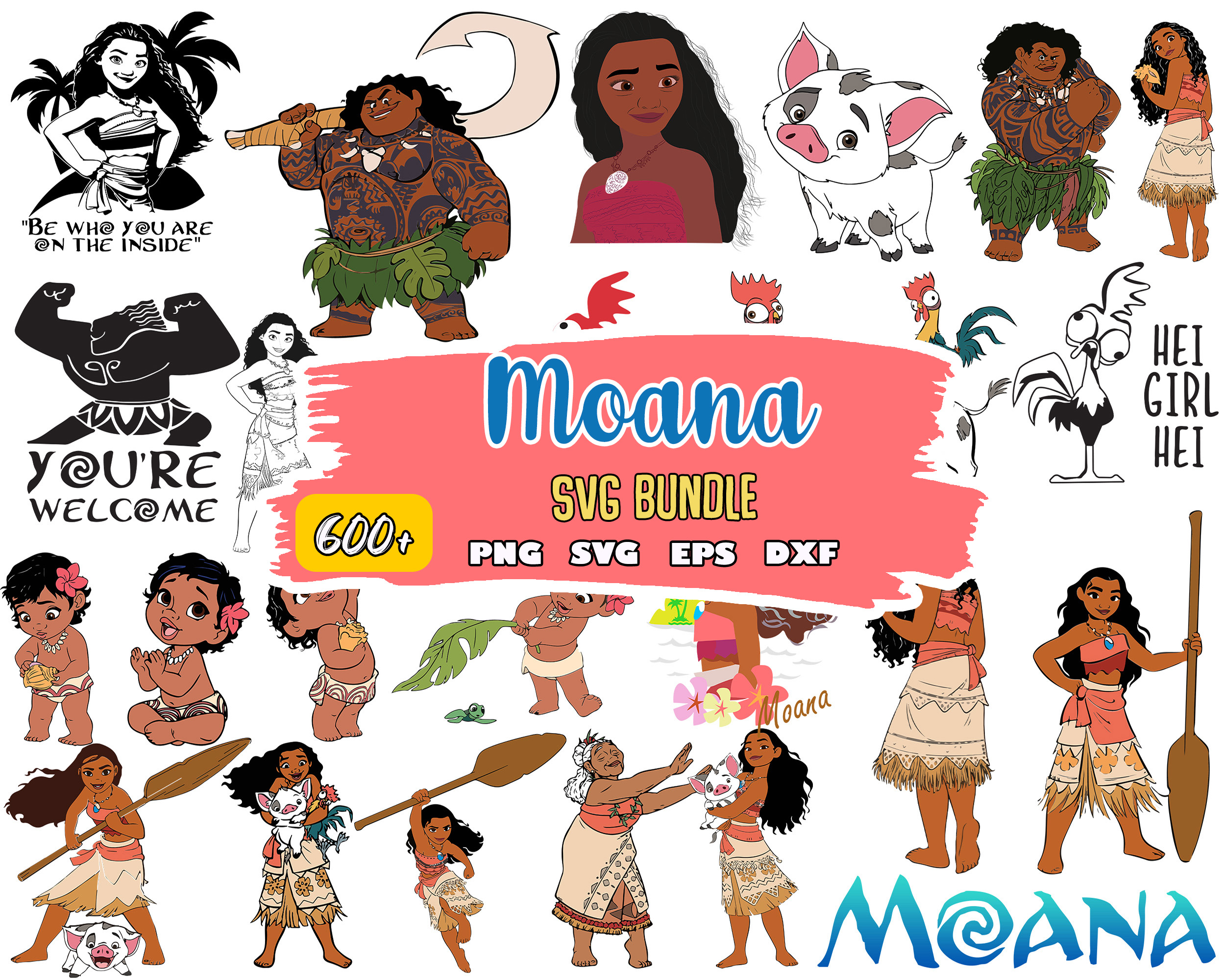 Moana SVG, Moana Cut File, Moana Cricut file, Pig svg, Demig - Inspire ...