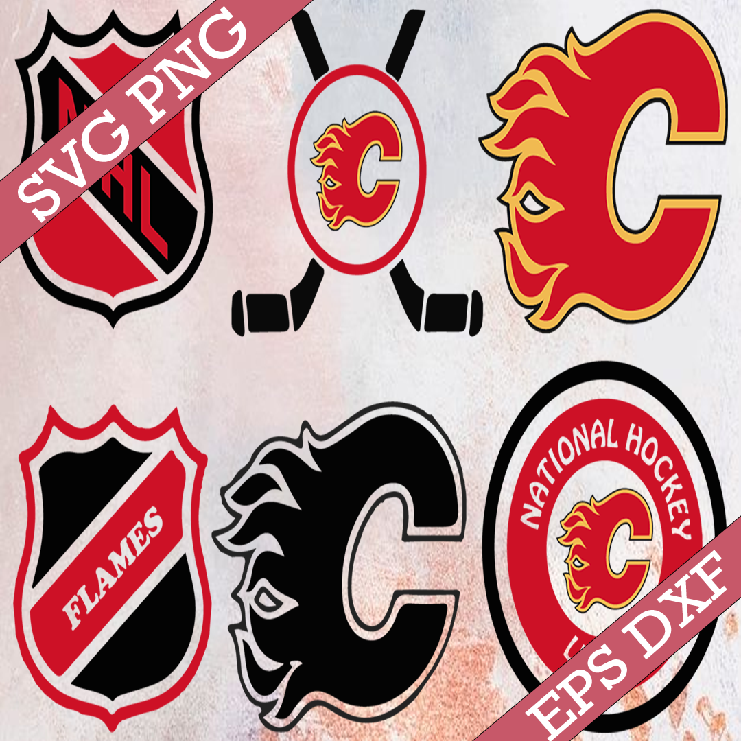 Bundle 6 Files Calgary Flames Hockey Team Svg, Calgary Flame | Inspire ...