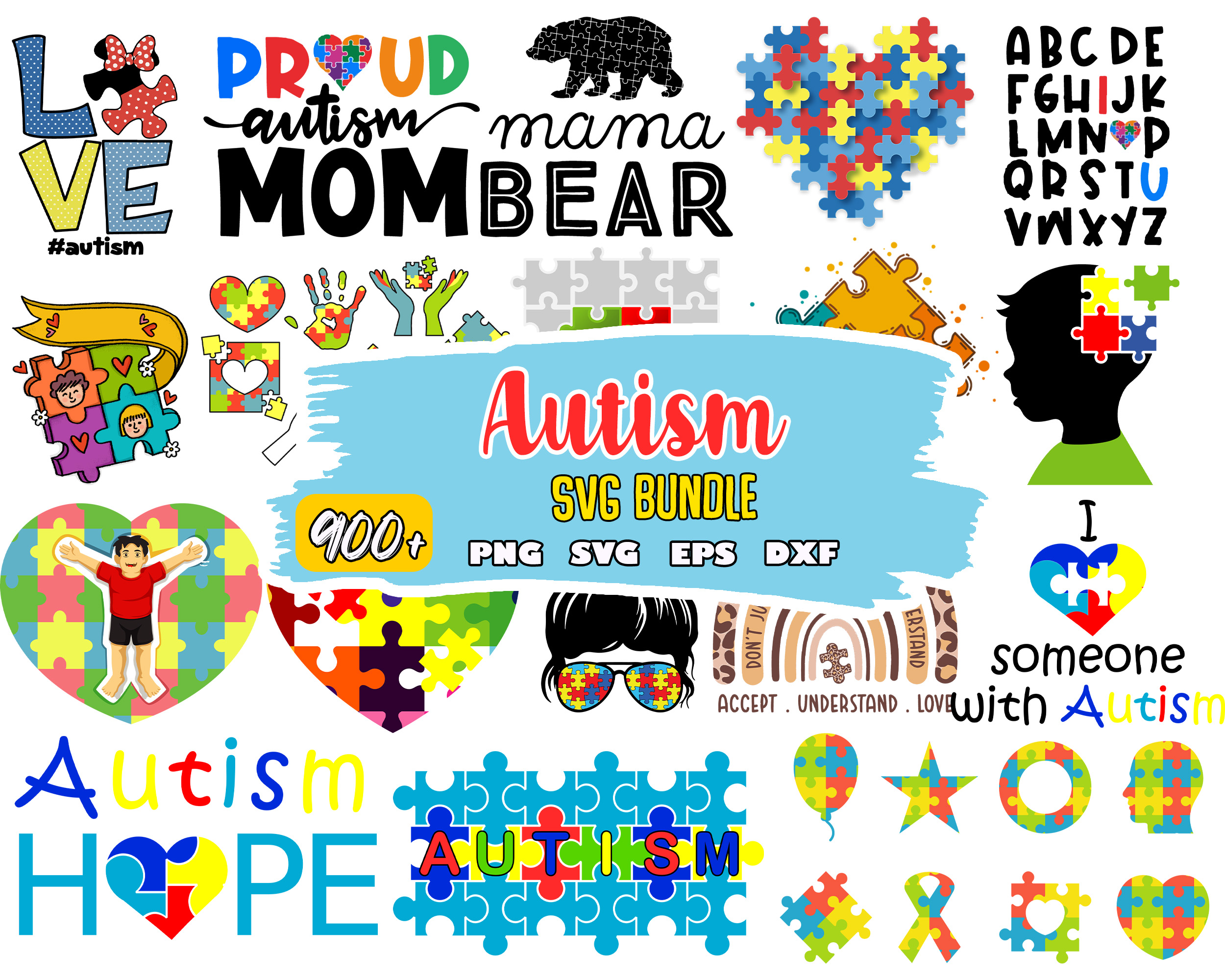 Autism Svg Bundle, Autism Awareness Svg, Autism Quote Svg, A | Inspire ...