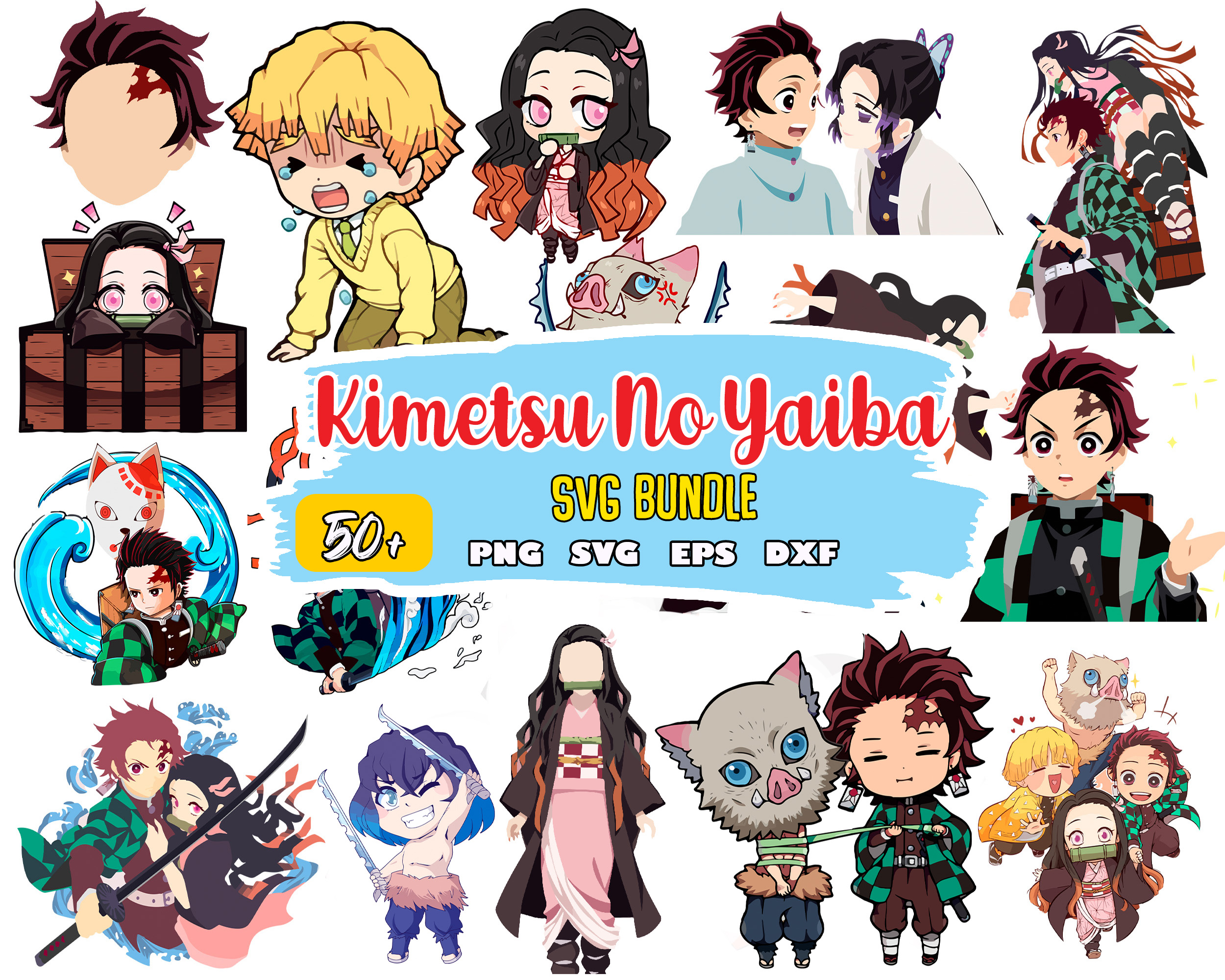 Demon Slayer Bundle SVG, Demon Slayer Svg, Nezuko Svg, anime | Inspire ...
