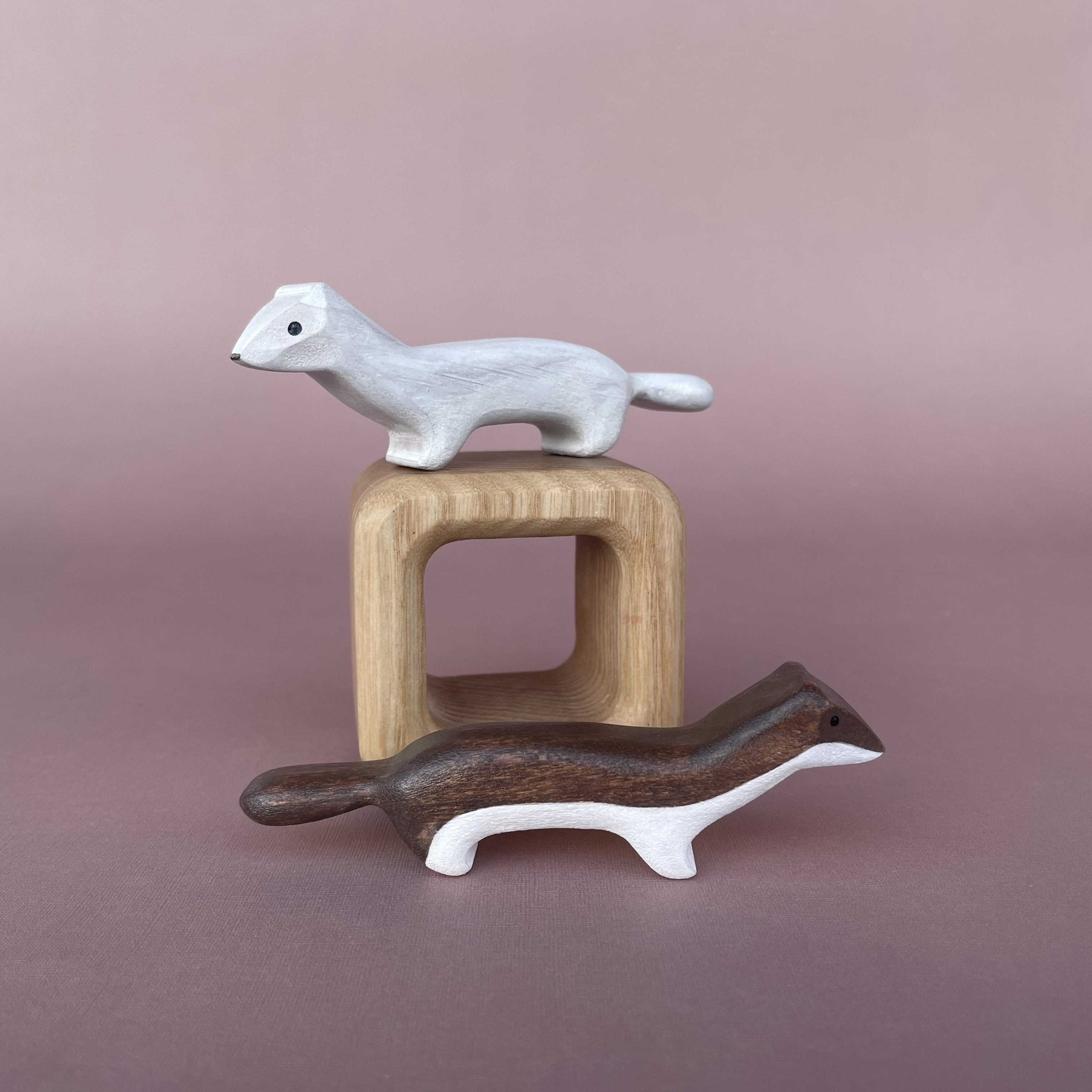 Wooden weasel set (2 pcs) - Handmade wooden toys - Wooden an | Inspire ...