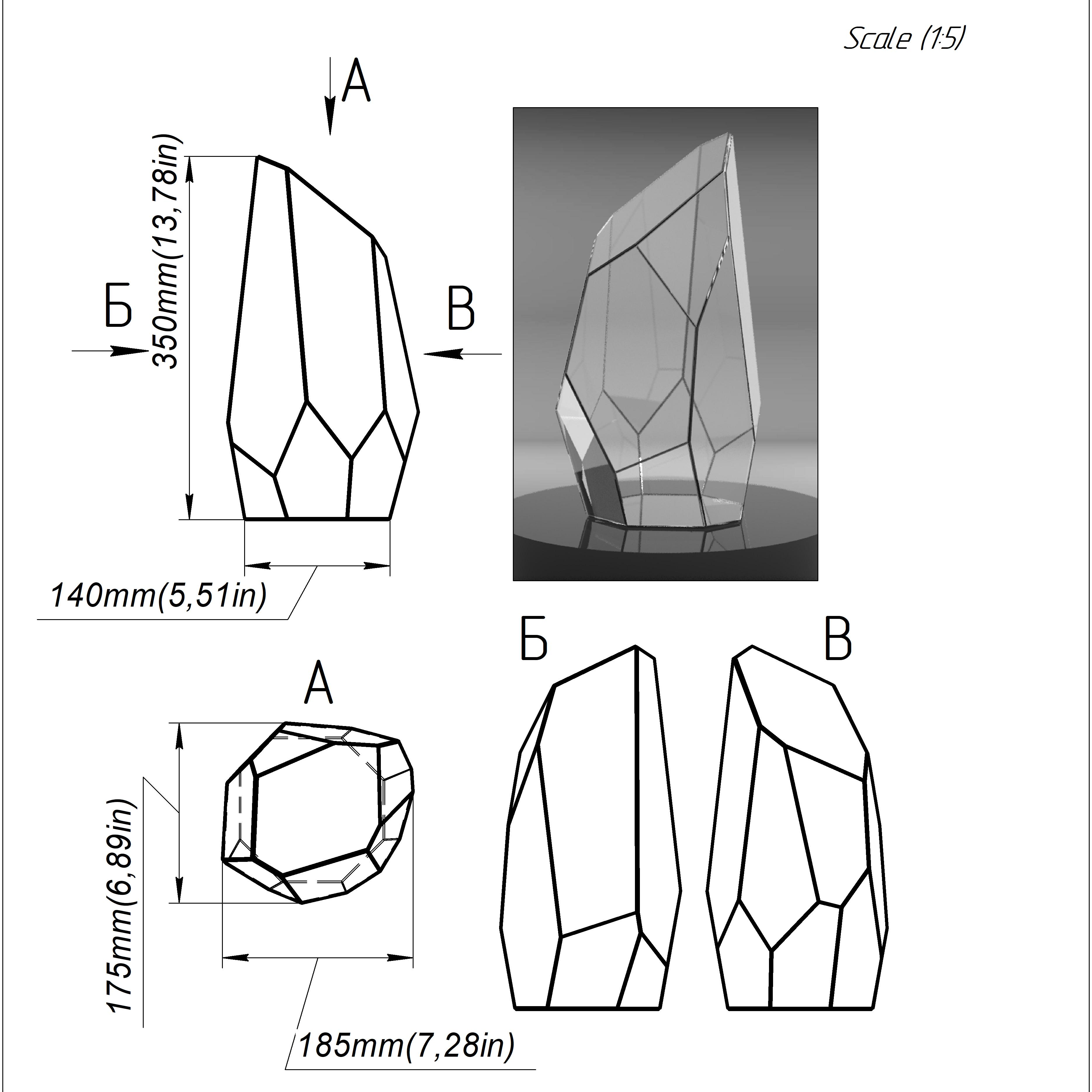 Stained glass printable pattern. Project 173. Brillant3d | Inspire Uplift