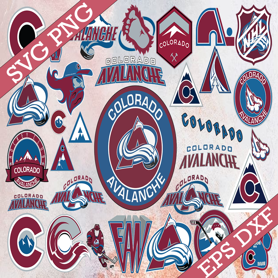 Bundle 32 Files Colorado Avalanche Hockey Team Svg, Colorado | Inspire ...