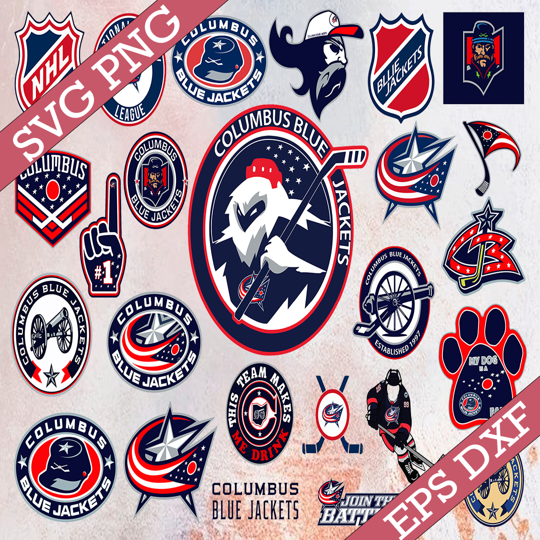 Bundle 25 Files Columbus Blue Jackets Hockey Team Svg, Colum | Inspire ...