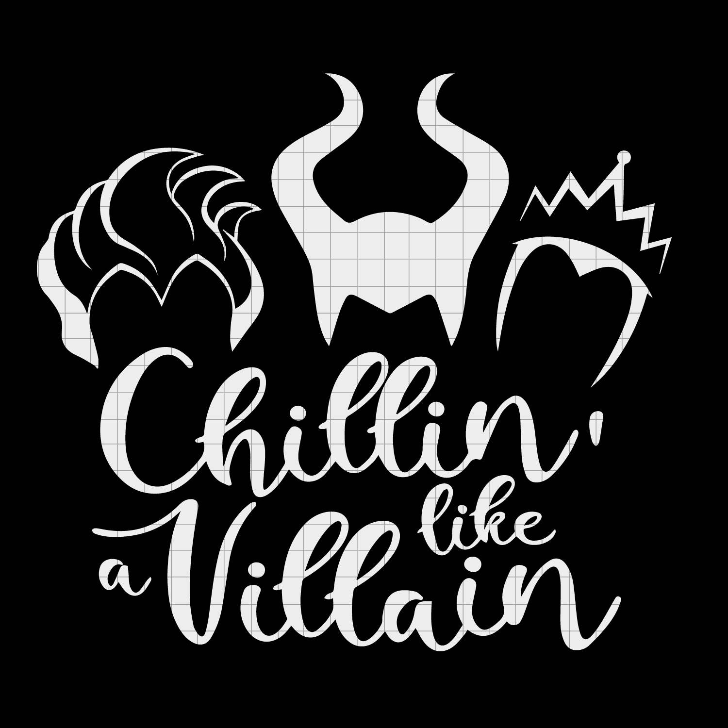 Chillin like a villain svg, Bad Girls svg, png, dxf, vector | Inspire ...
