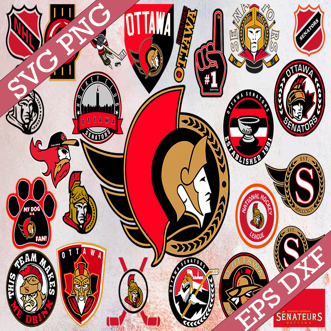Bundle 25 Files Ottawa Senators Hockey Team Svg, Ottawa Sena - Inspire ...
